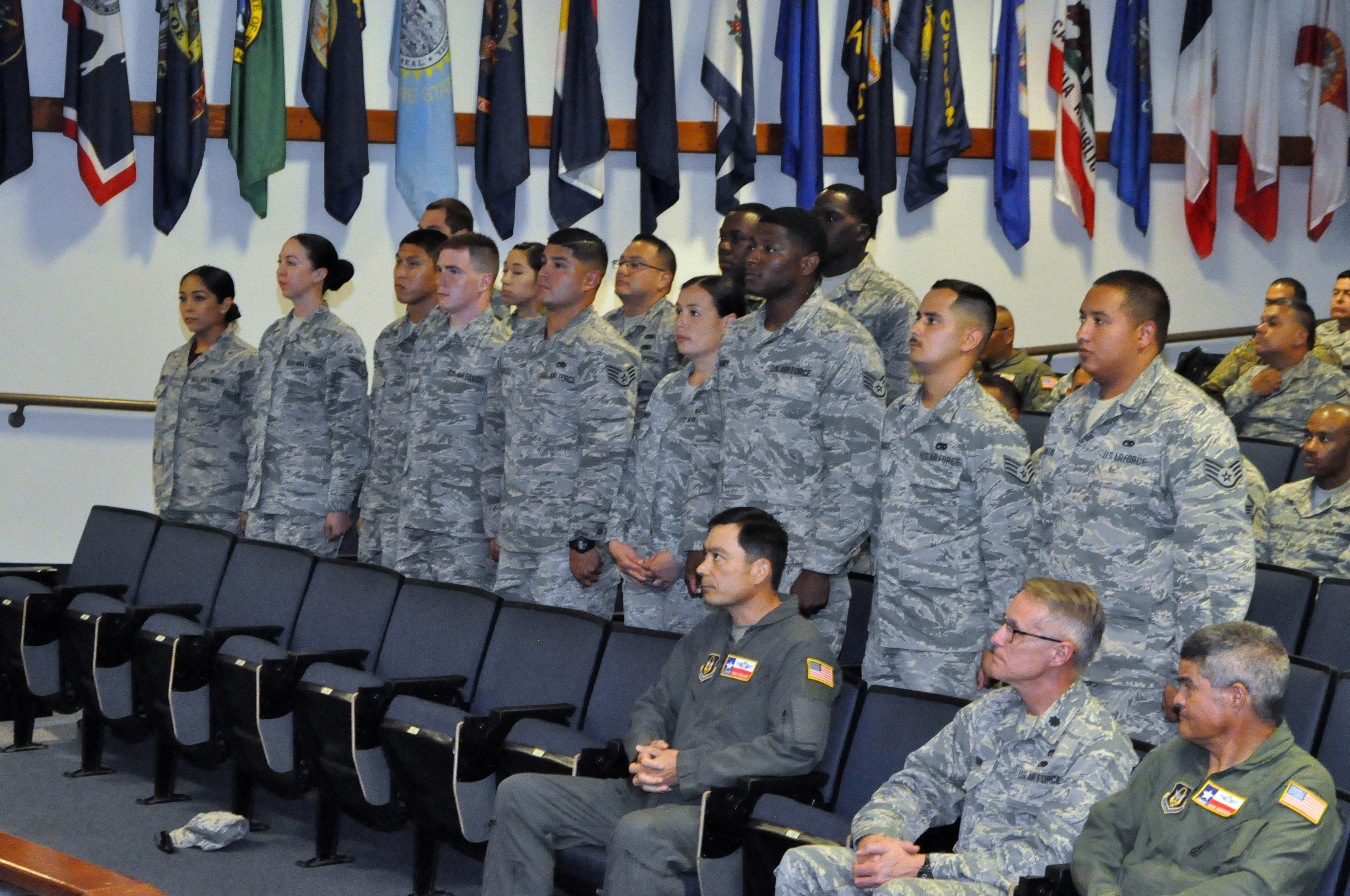 Alamo Wing inducts junior and senior NCOs