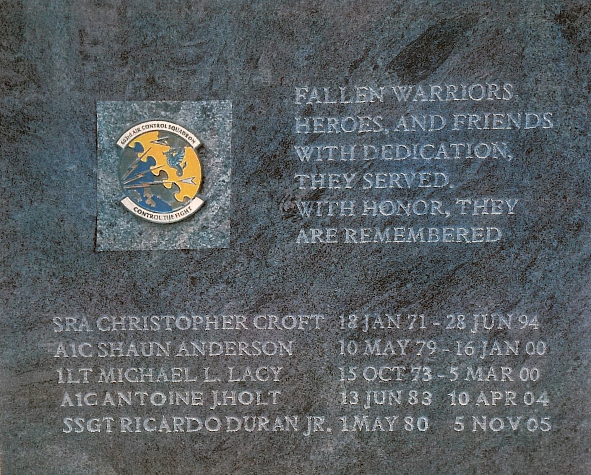 603rd Air Control Squadron Fallen Memorial Project > Aviano Air Base ...