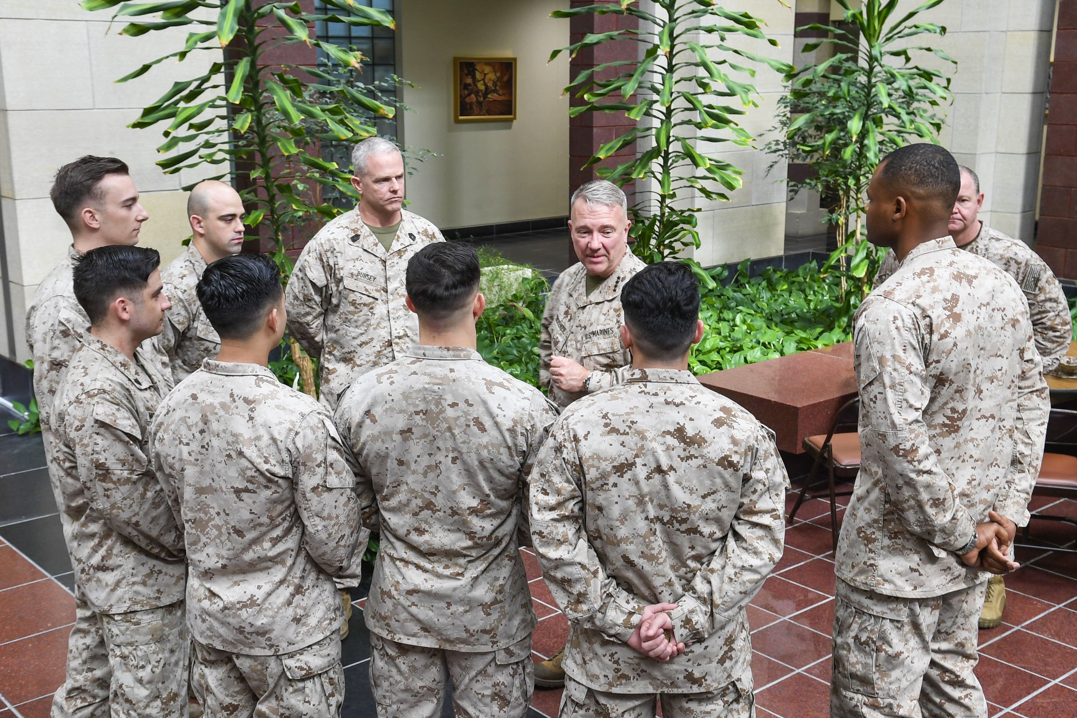 USCENTCOM Commander visits Marine Security Guard Detachment