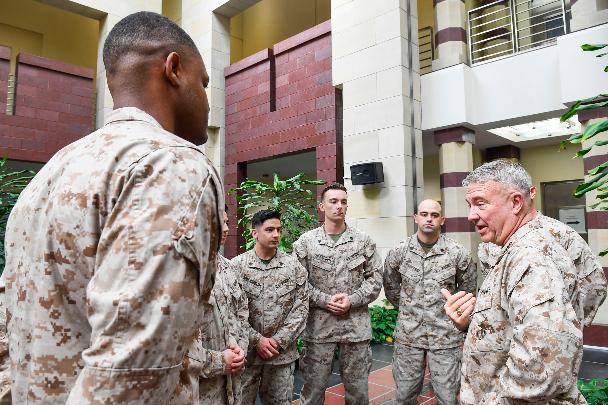 USCENTCOM Commander visits Marine Security Guard Detachment