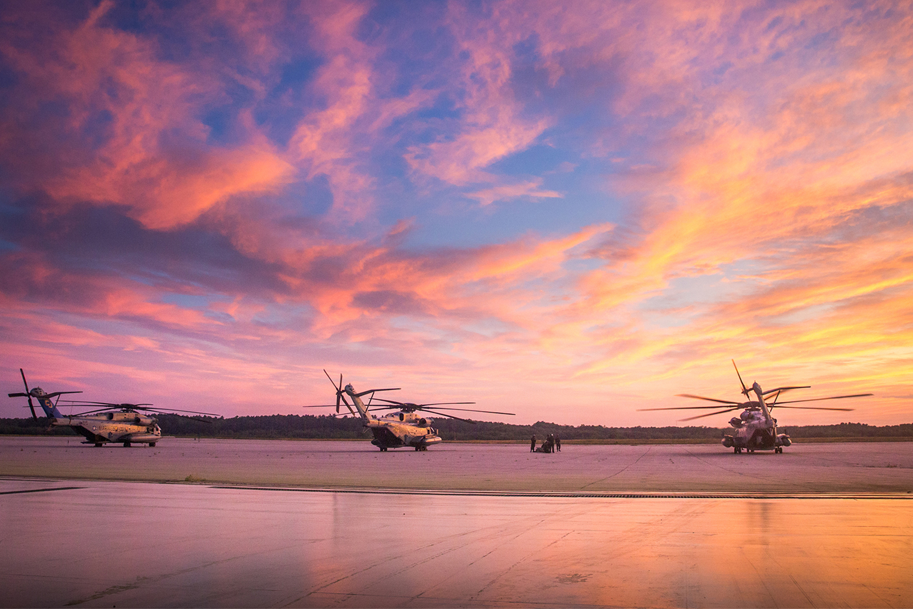 Super Helicopter Sunset