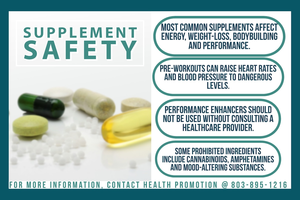 Staying supplement safe > Shaw Air Force Base > Article Display