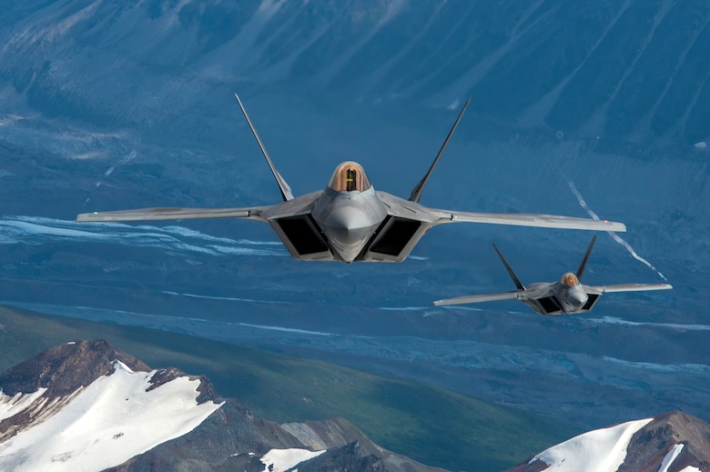 F-22 and F-16 Joint Pacific Alaska Range Complex Flight > Pacific Air ...