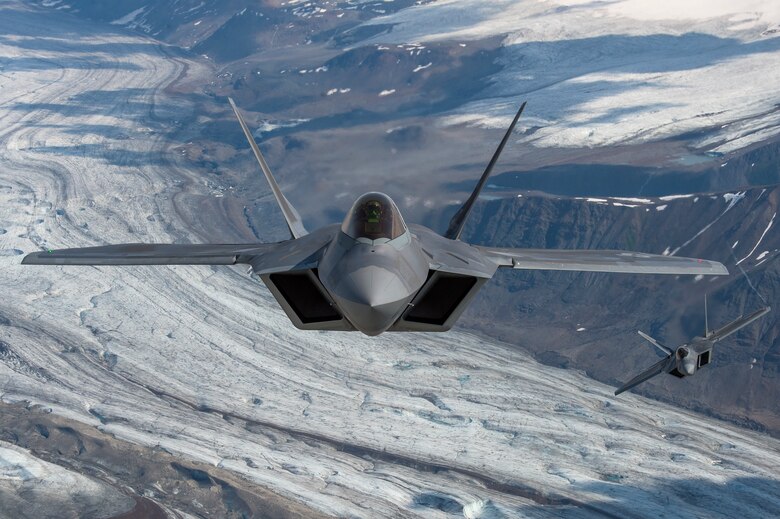 F-22 and F-16 Joint Pacific Alaska Range Complex Flight > Pacific Air ...