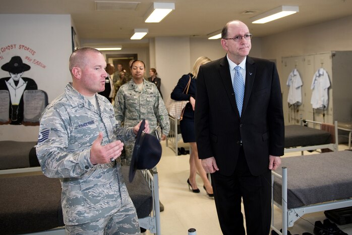SECAF visits his old basic training dorms