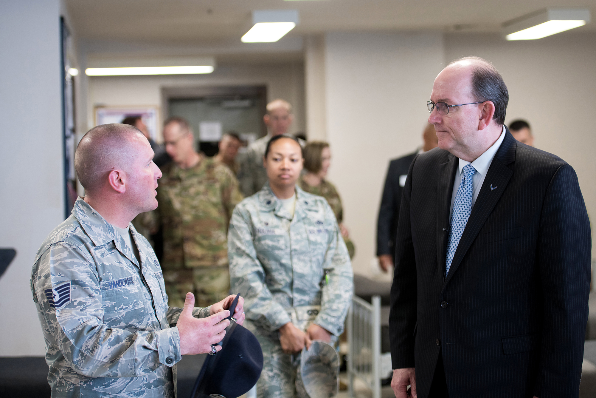 SECAF visits his old basic training dorms