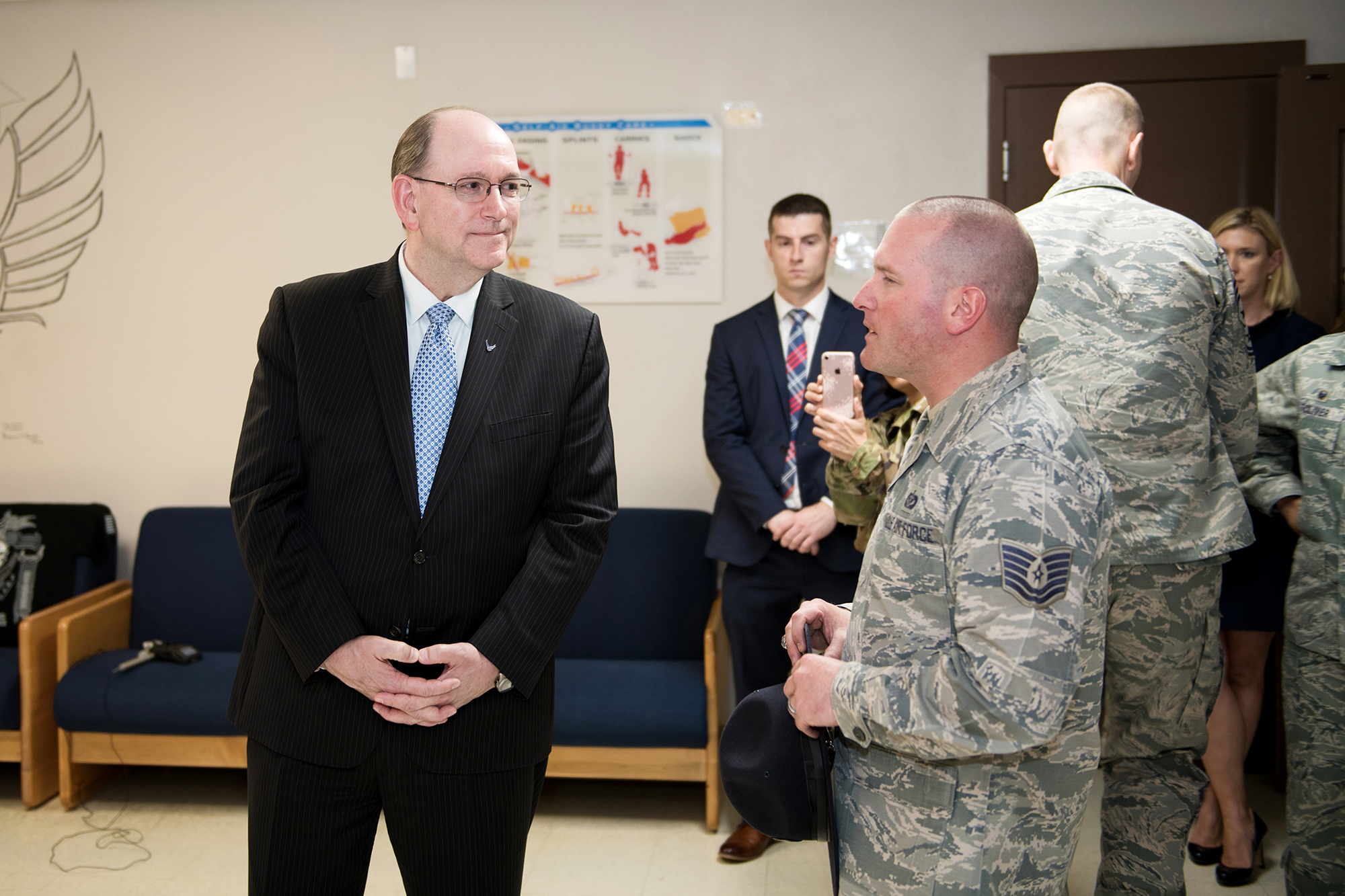 SECAF visits his old basic training dorms
