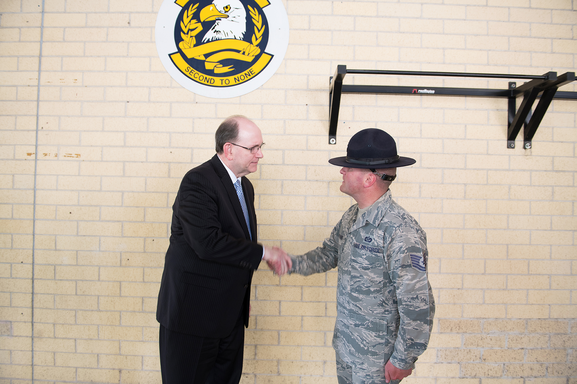 SECAF visits his old basic training dorms