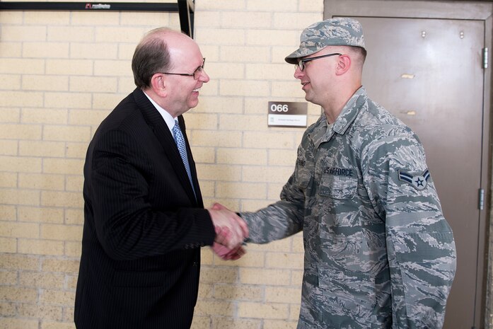 SECAF visits his old basic training dorms
