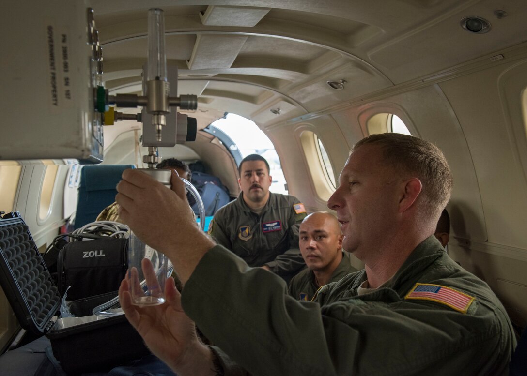 Airmen practice aeromedical evacuations