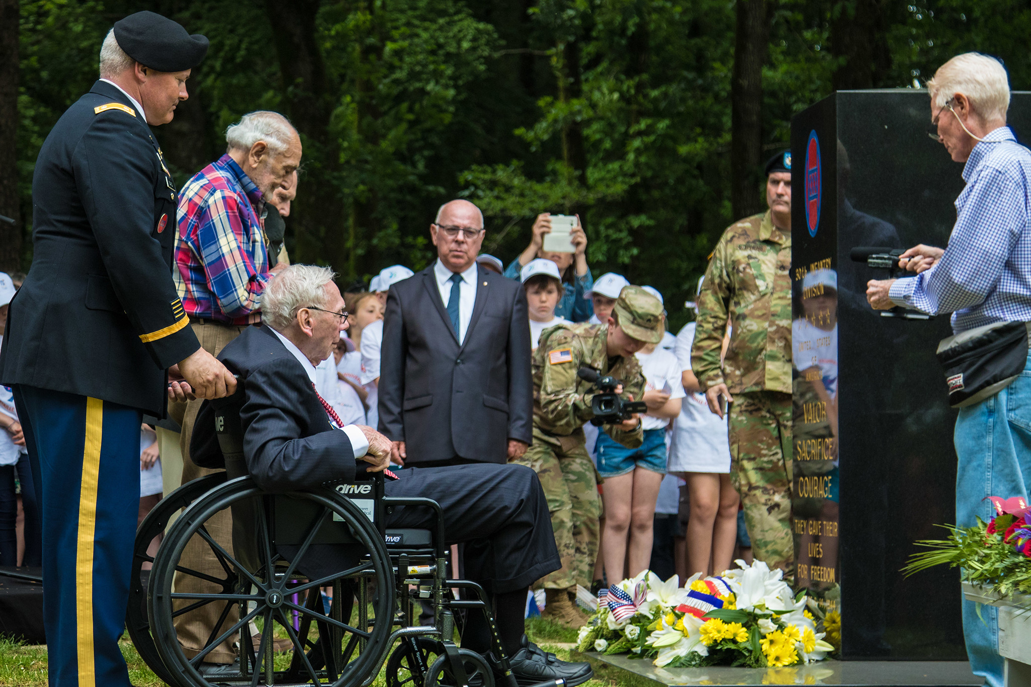 Memorial ceremony on June 2 at Mortain, France