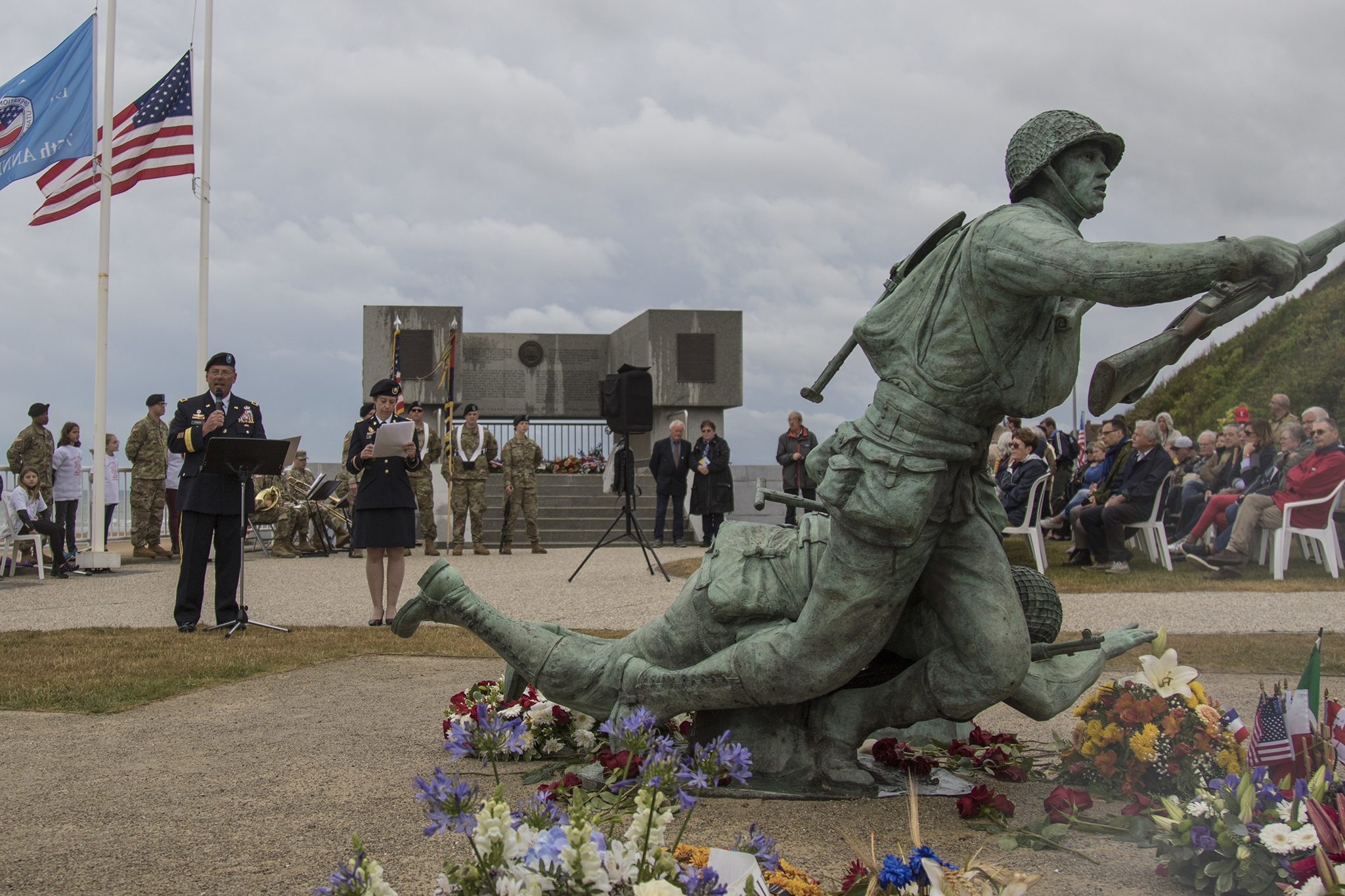 National Guard Monument in Vierville-sur Mer, France