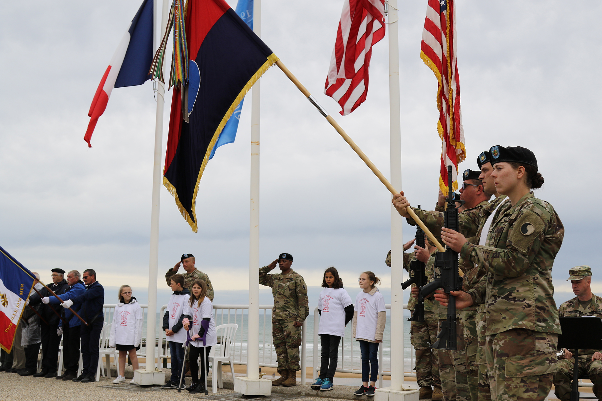 National Guard Monument in Vierville-sur Mer, France