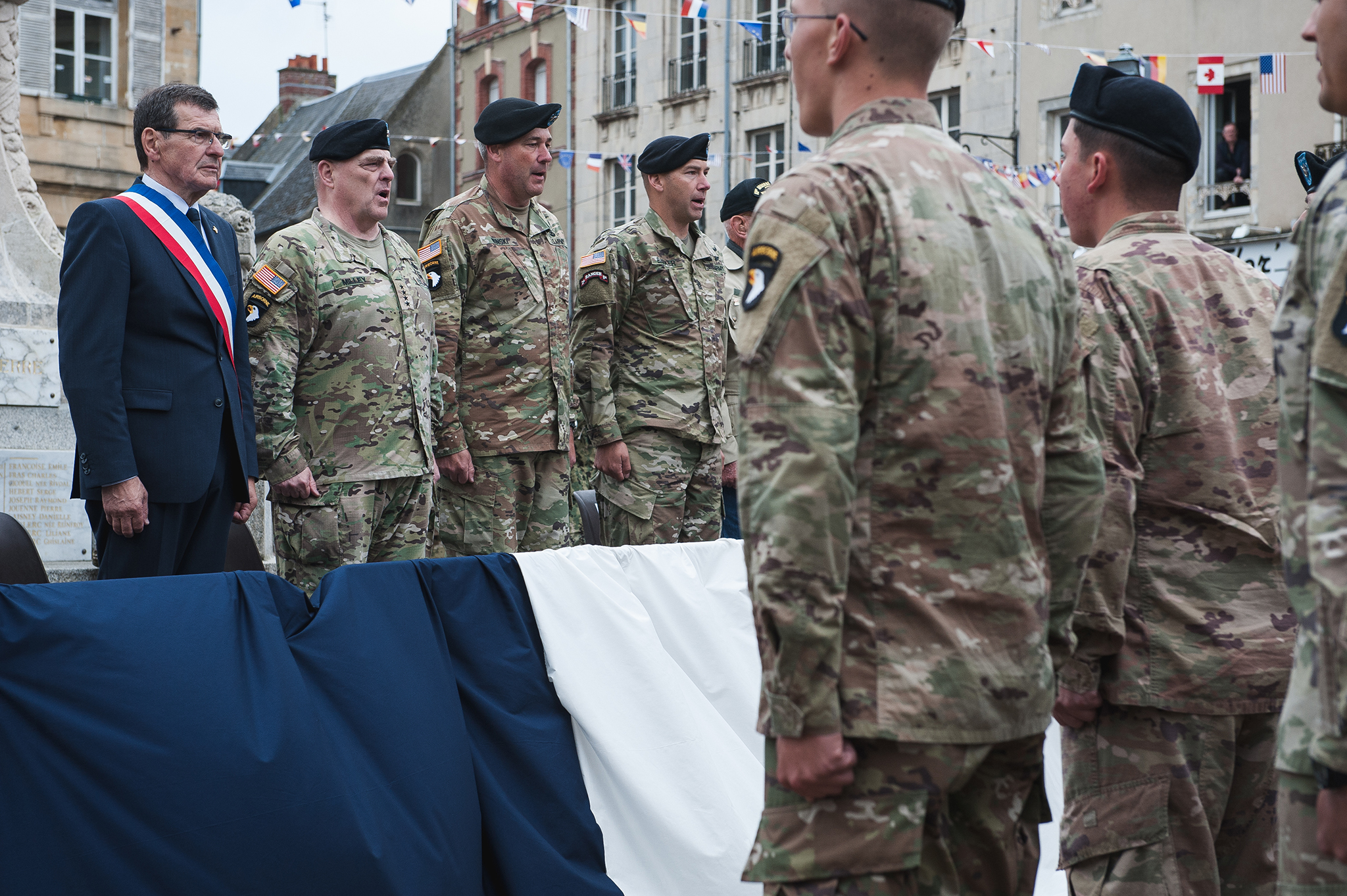 101st Airborne Division ceremony in Carentan, France