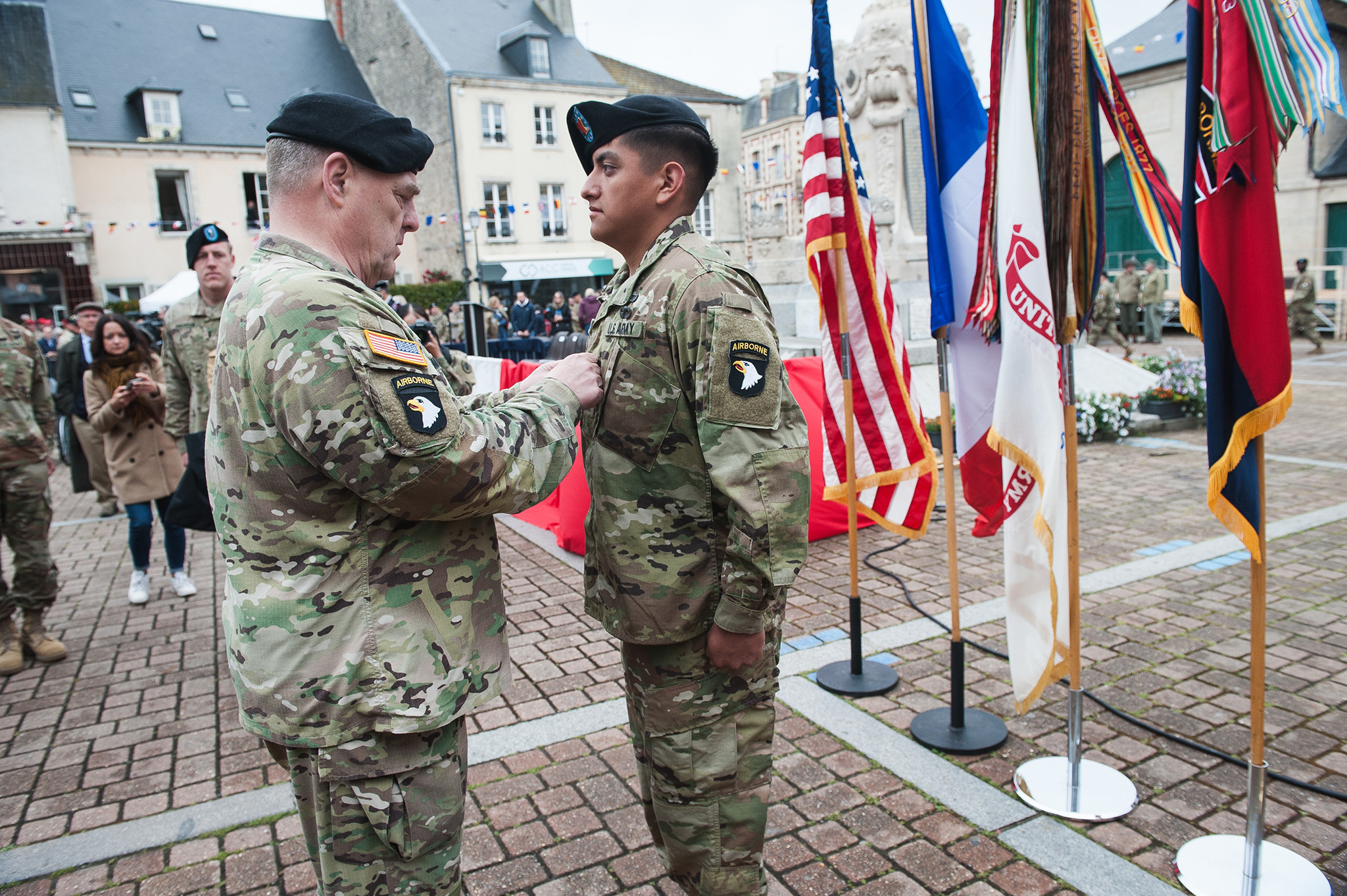 101st Airborne Division ceremony in Carentan, France