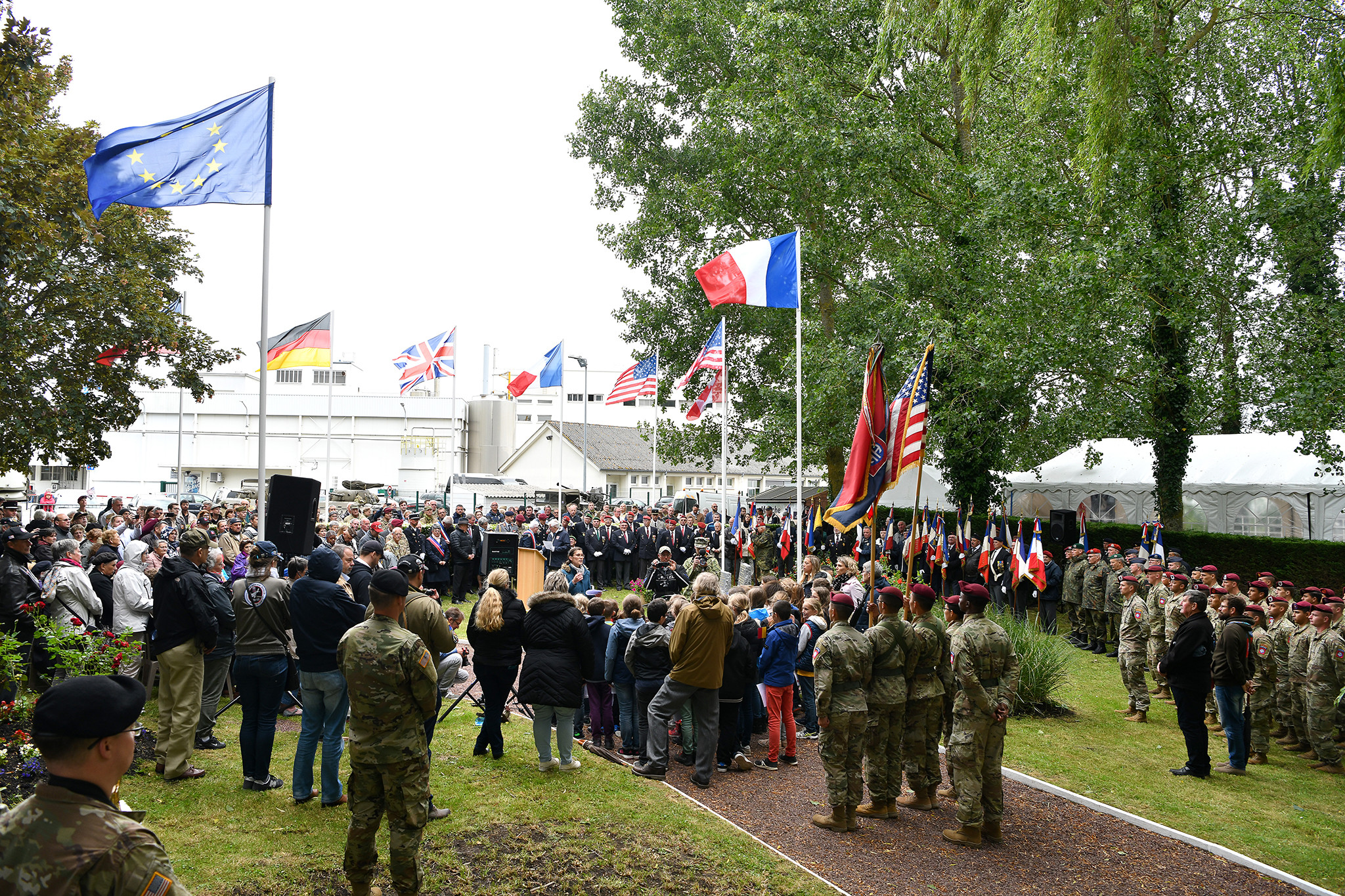Capt. Rex Combs memorial ceremony in Chef du Pont, France