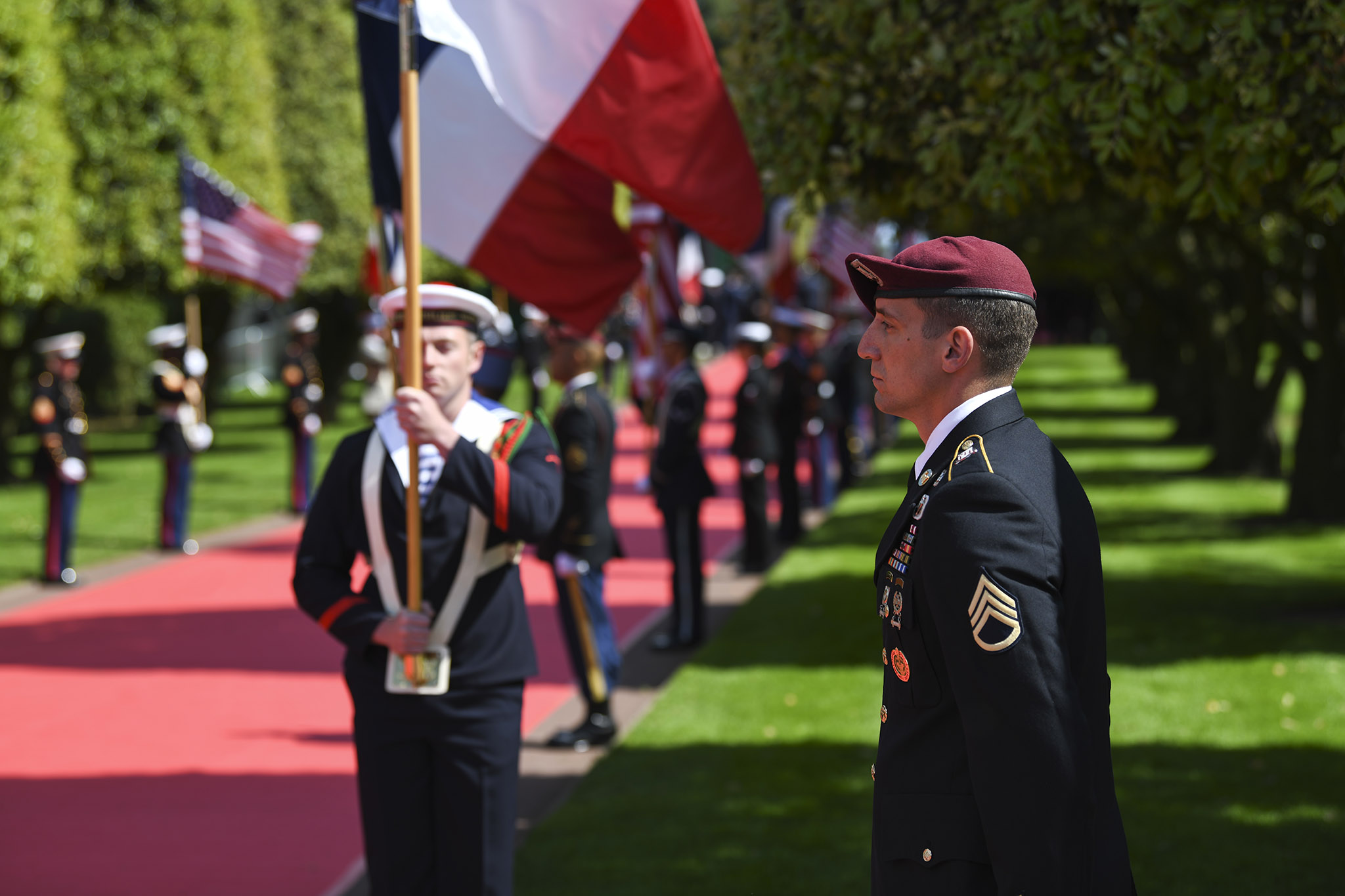 75th Anniversary of D-Day, Normandy American Cemetery, Colleville-sur ...