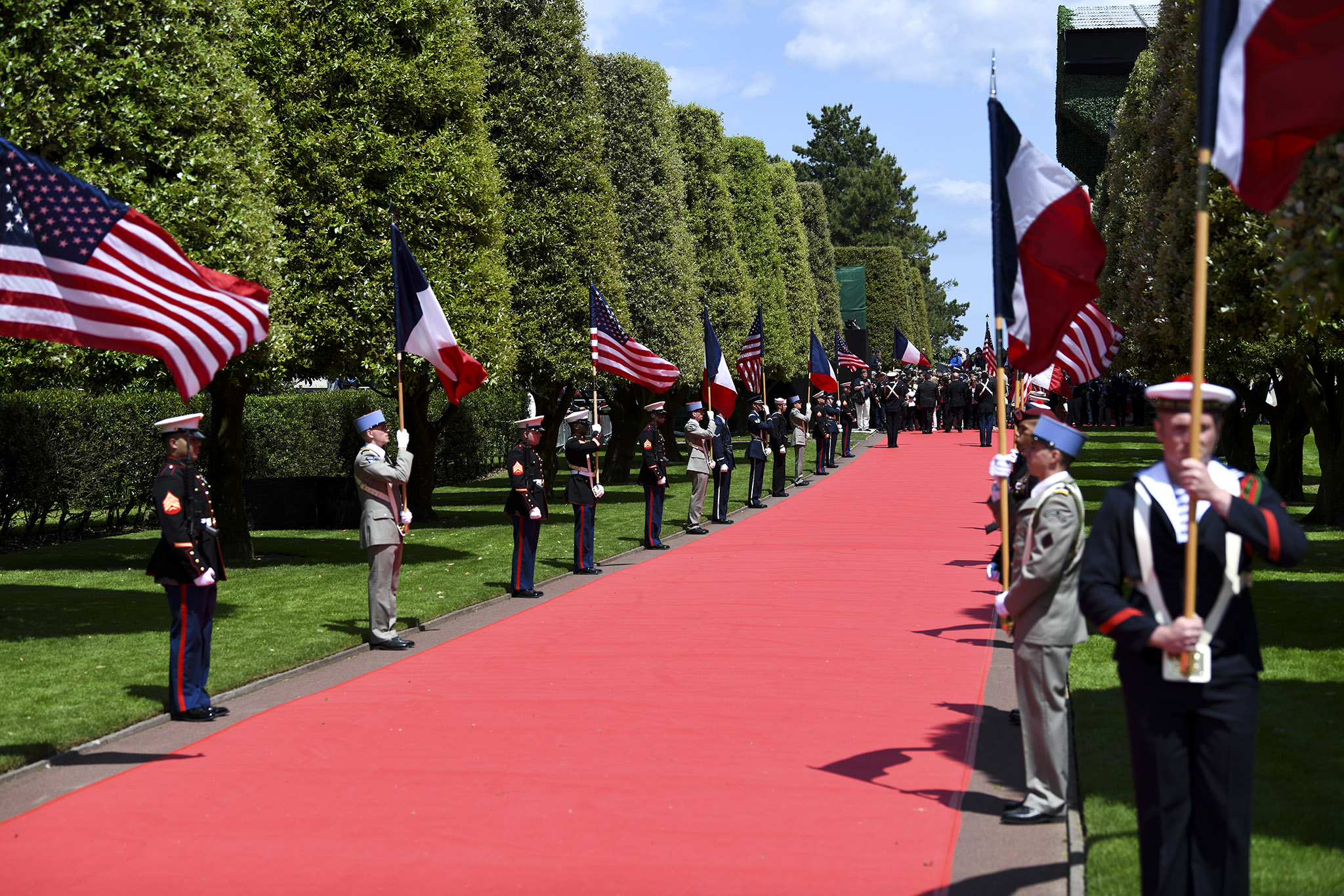 75th Anniversary of D-Day, Normandy American Cemetery, Colleville-sur ...