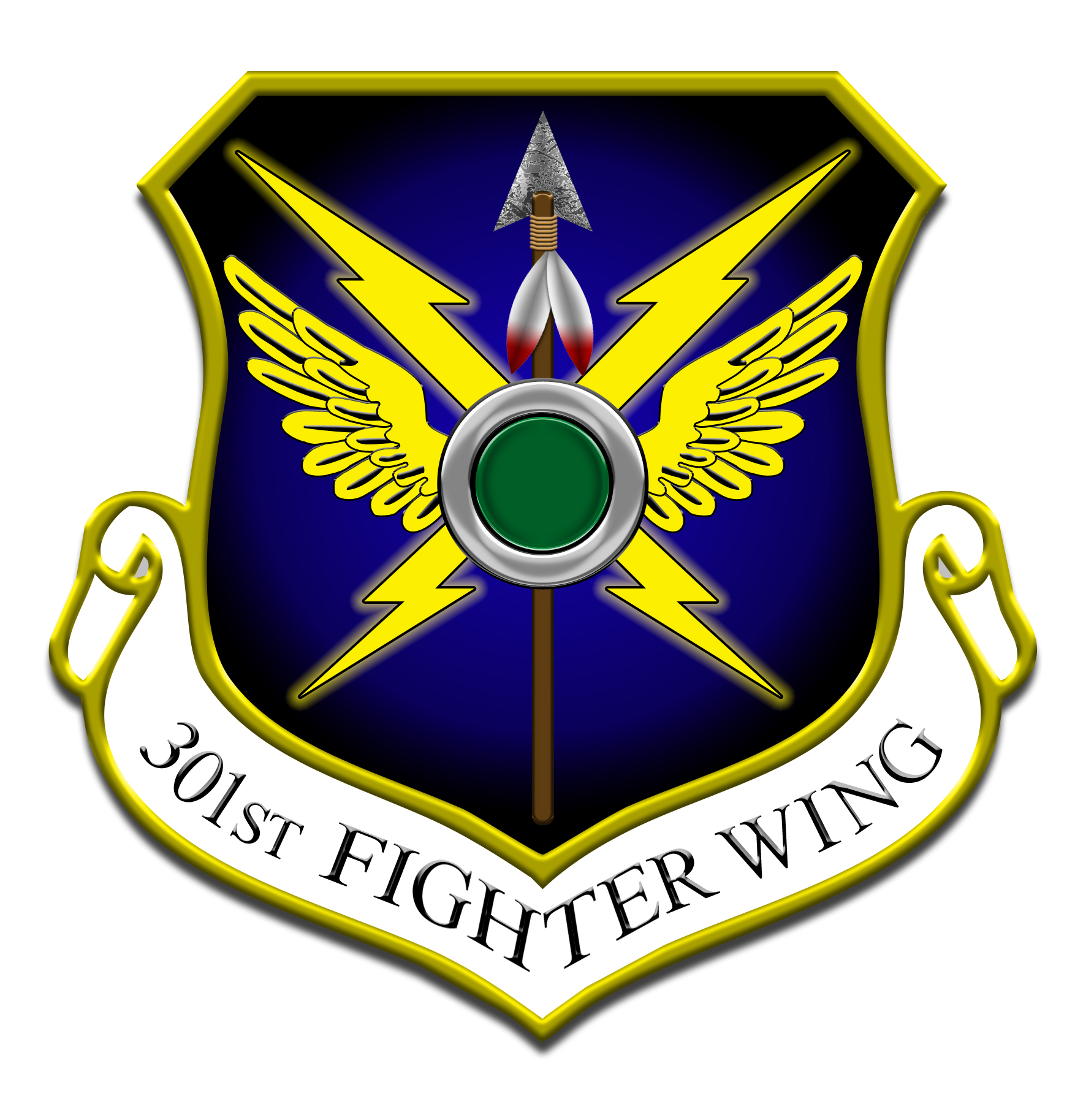301st Fighter Wing shield
