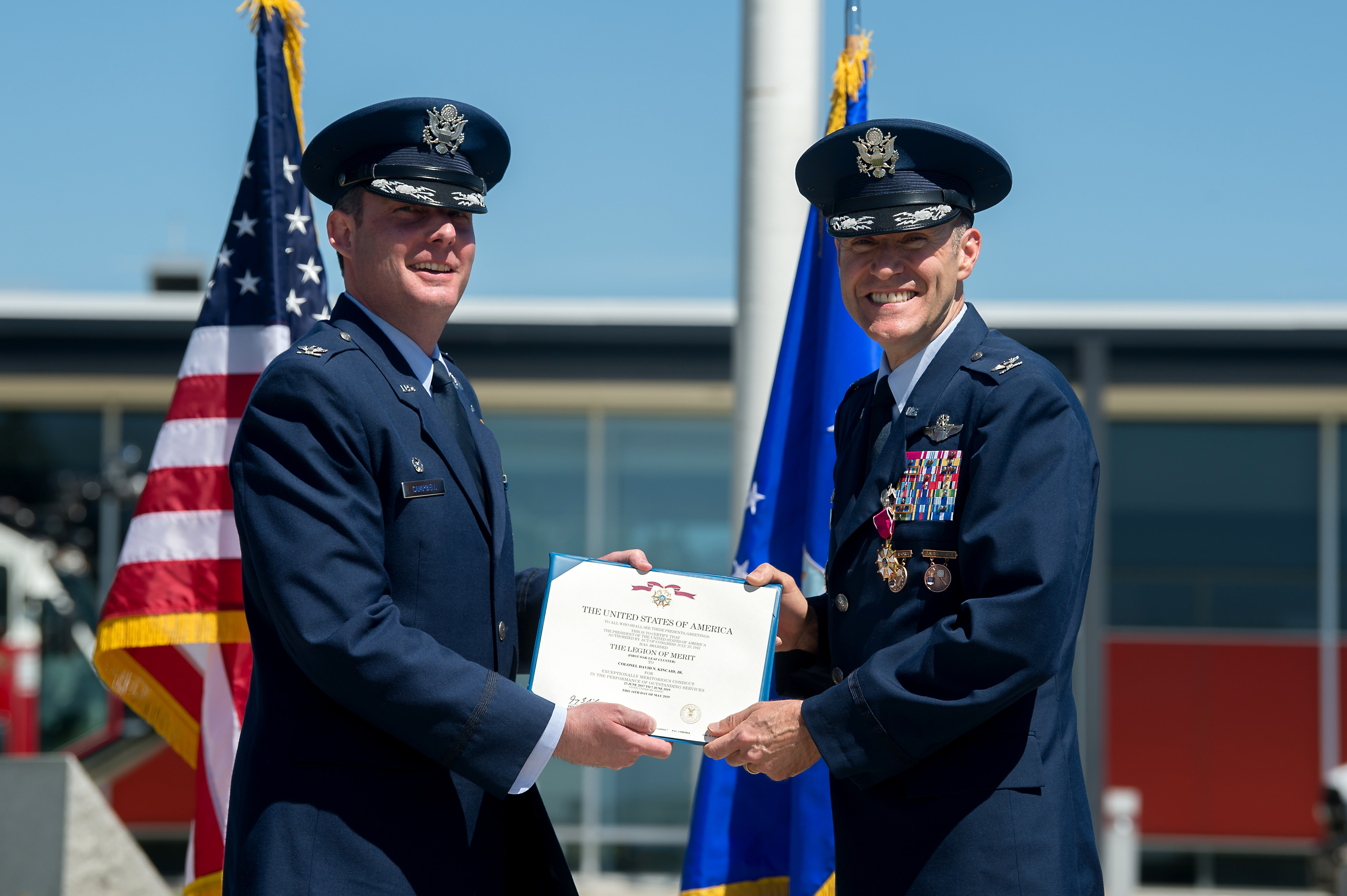 Former mission support group commander closes out career at alma mater ...