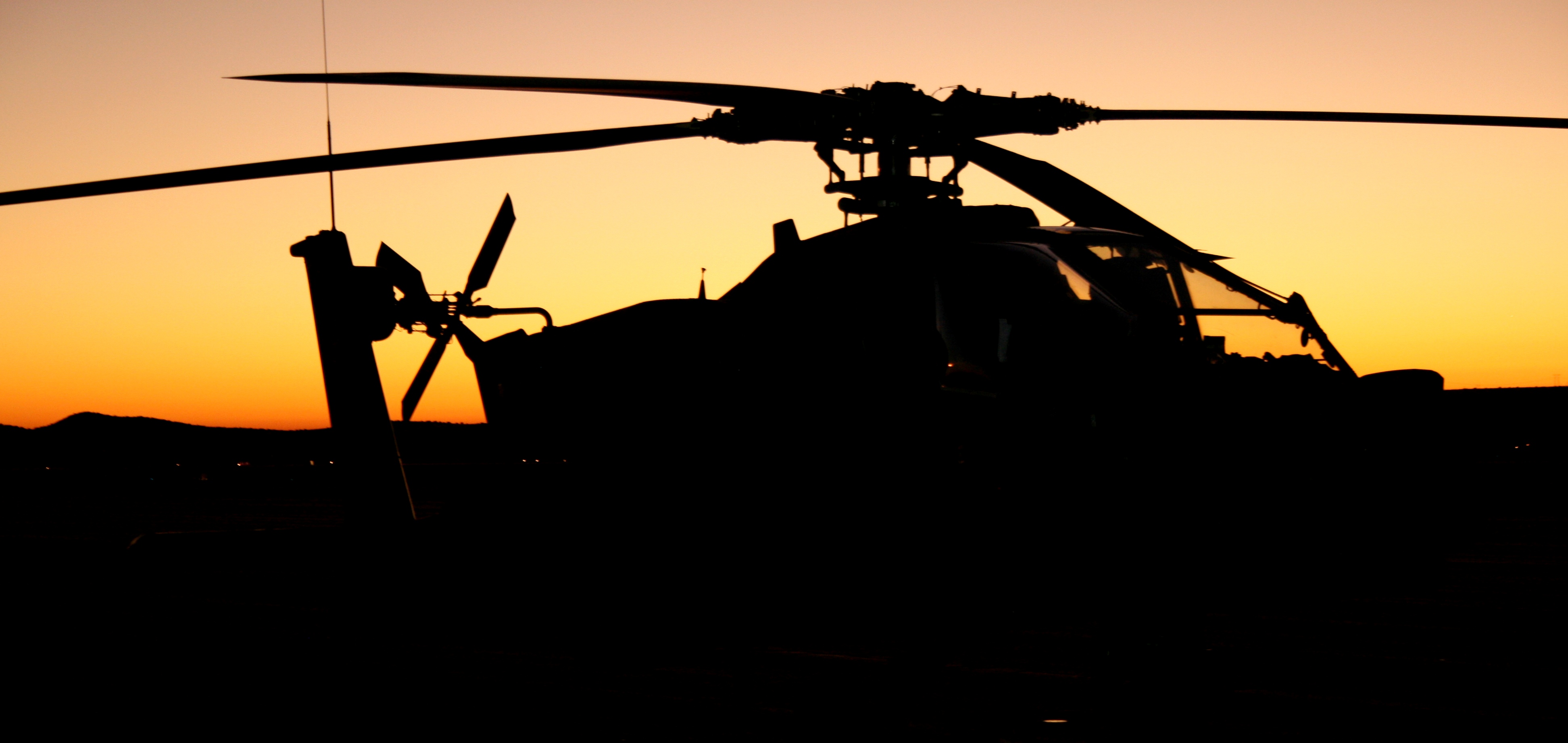 Apache Helicopter Silhouette