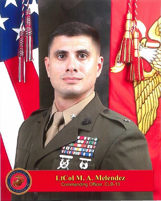 LtCol M.A. Melendez > 1st Marine Logistics Group > Biography