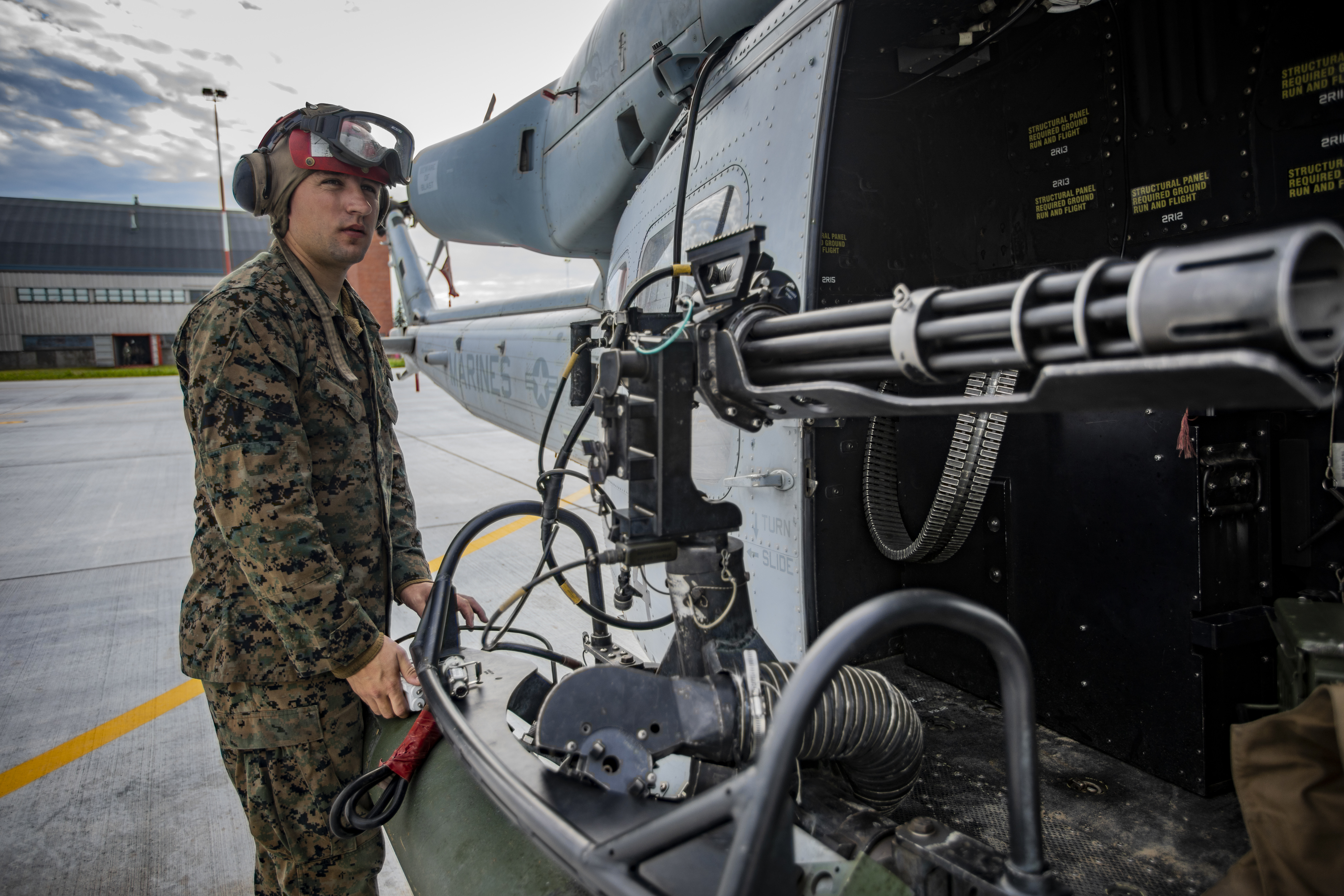 HMLA-775 Marines conduct a live-fire in Canada