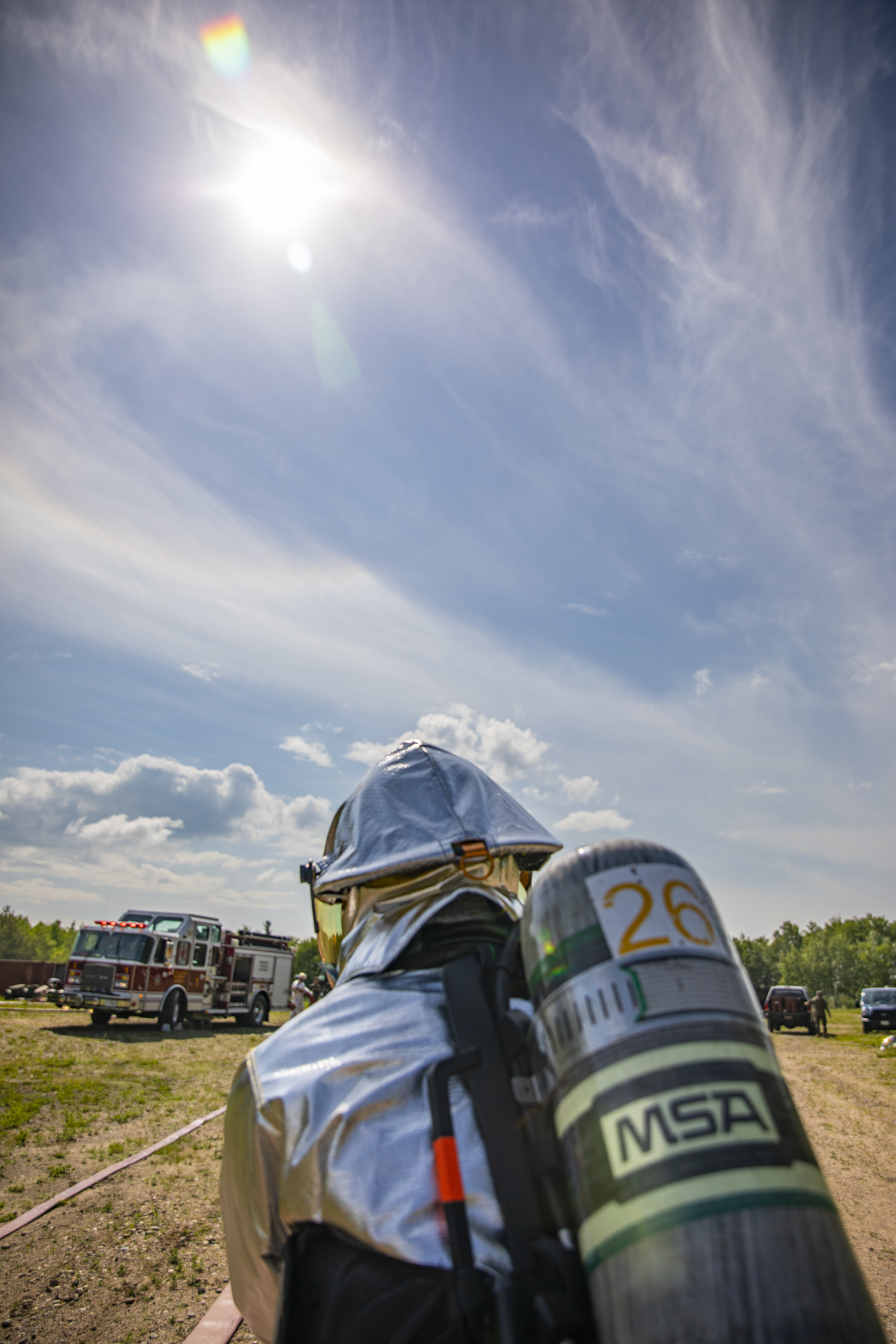 U.S. Marine Corps, Canadian firefighters extinguish fires during ...