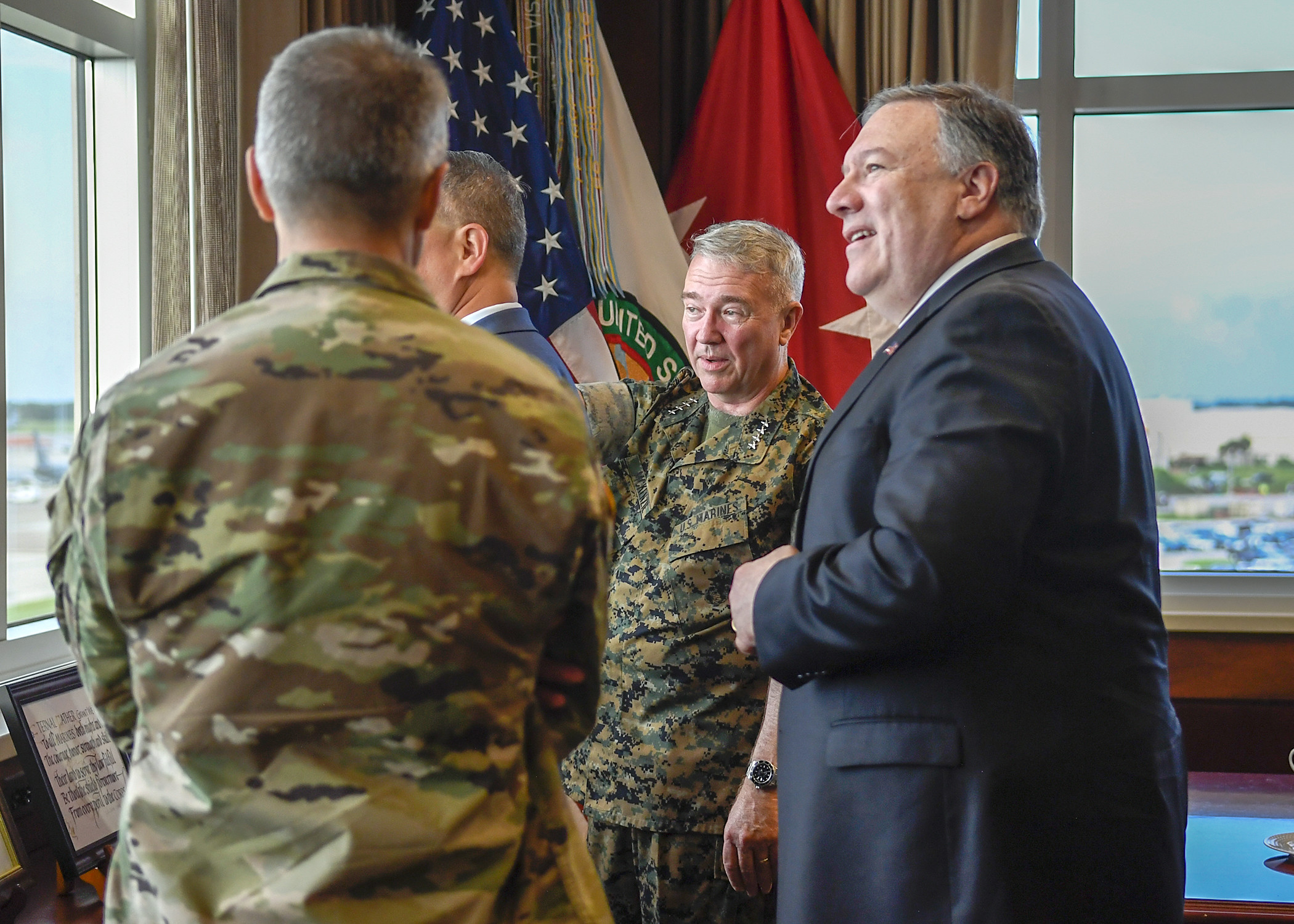 Secretary of State visit to USCENTCOM
