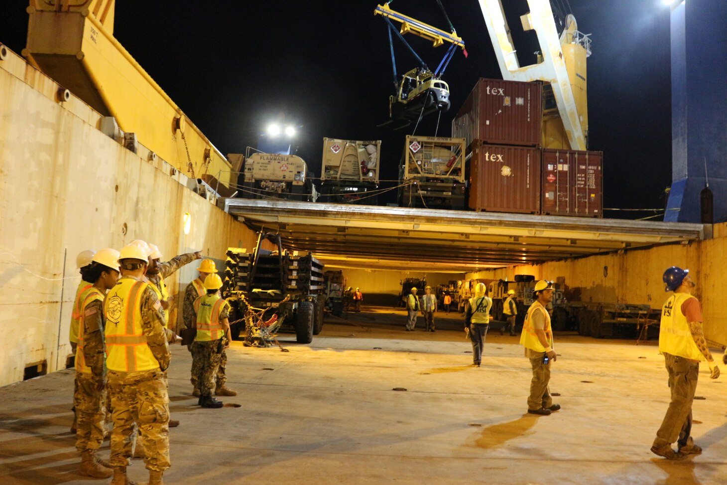 599th Transportation Brigade Partners Upload Ocean Jazz for Pacific ...