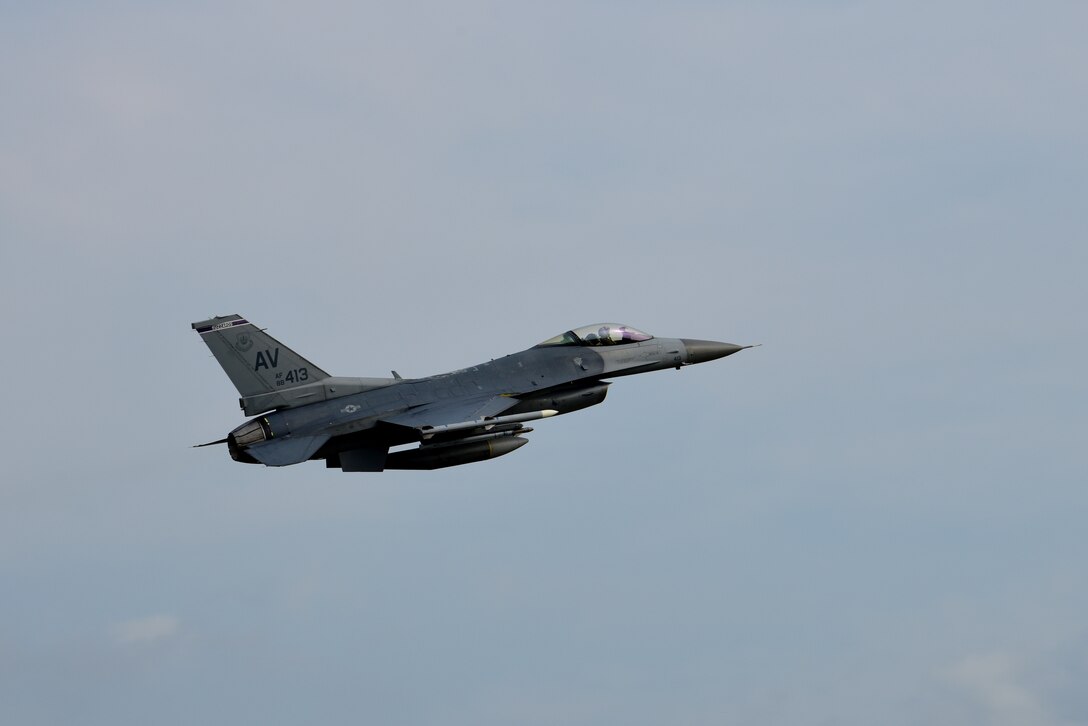 F-16s take flight at Aviano Air Base