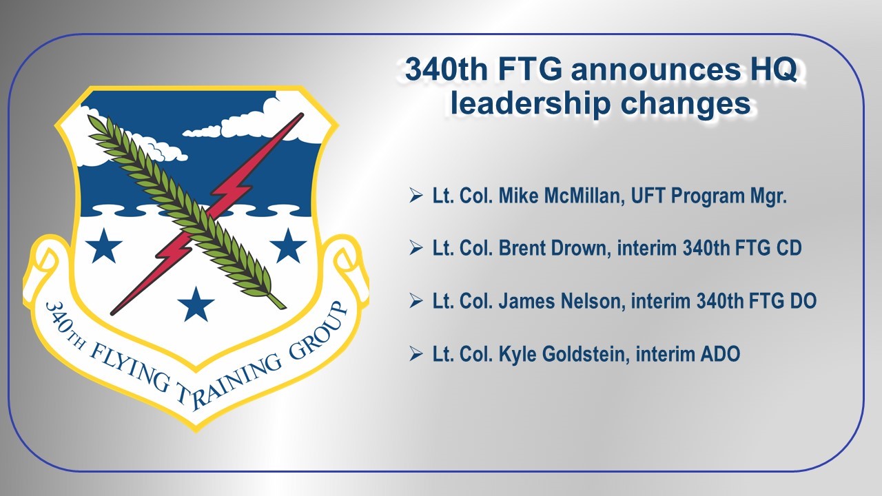 340th FTG announces HQ staff changes > 340th Flying Training Group ...