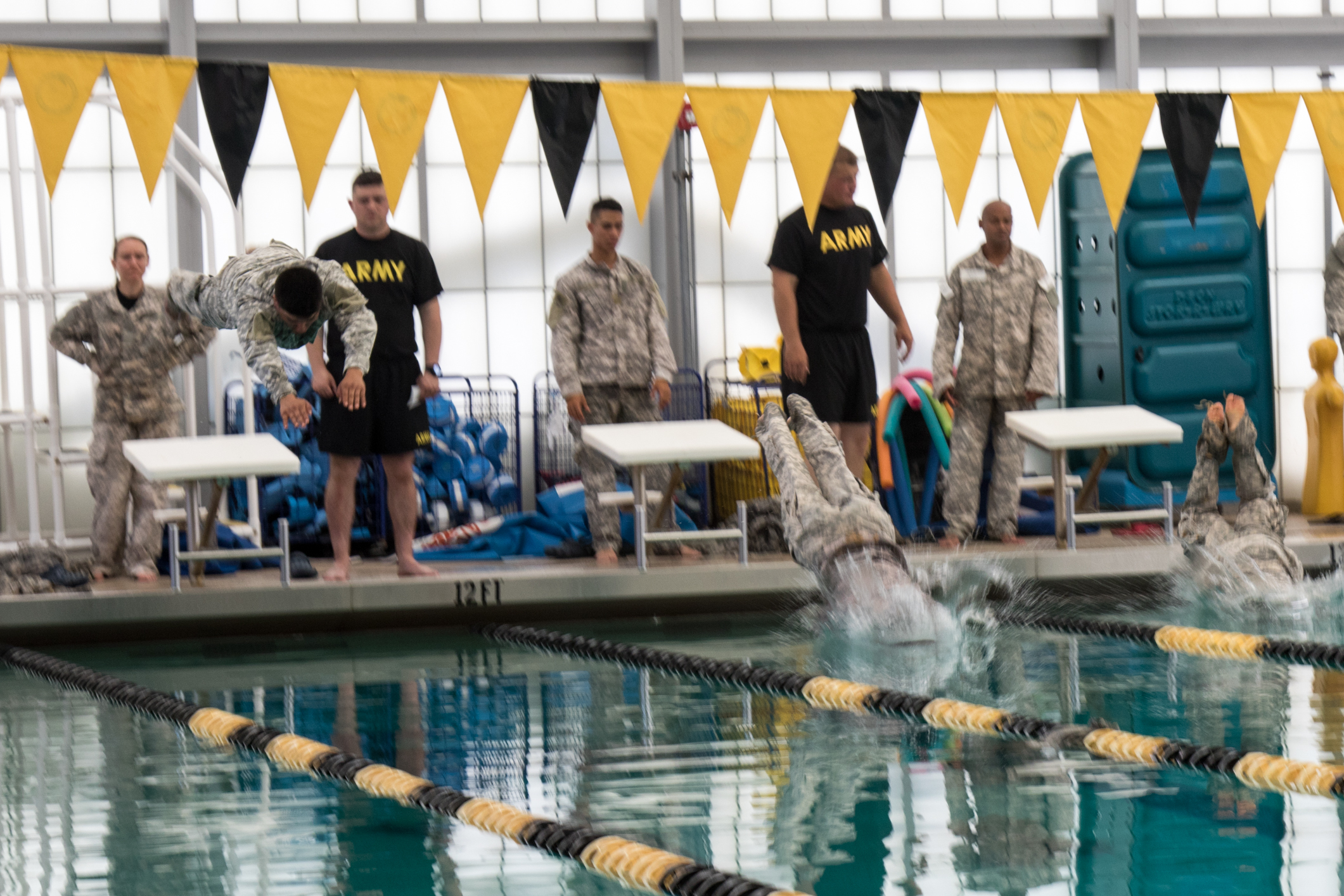 Best Warrior Competition swim event