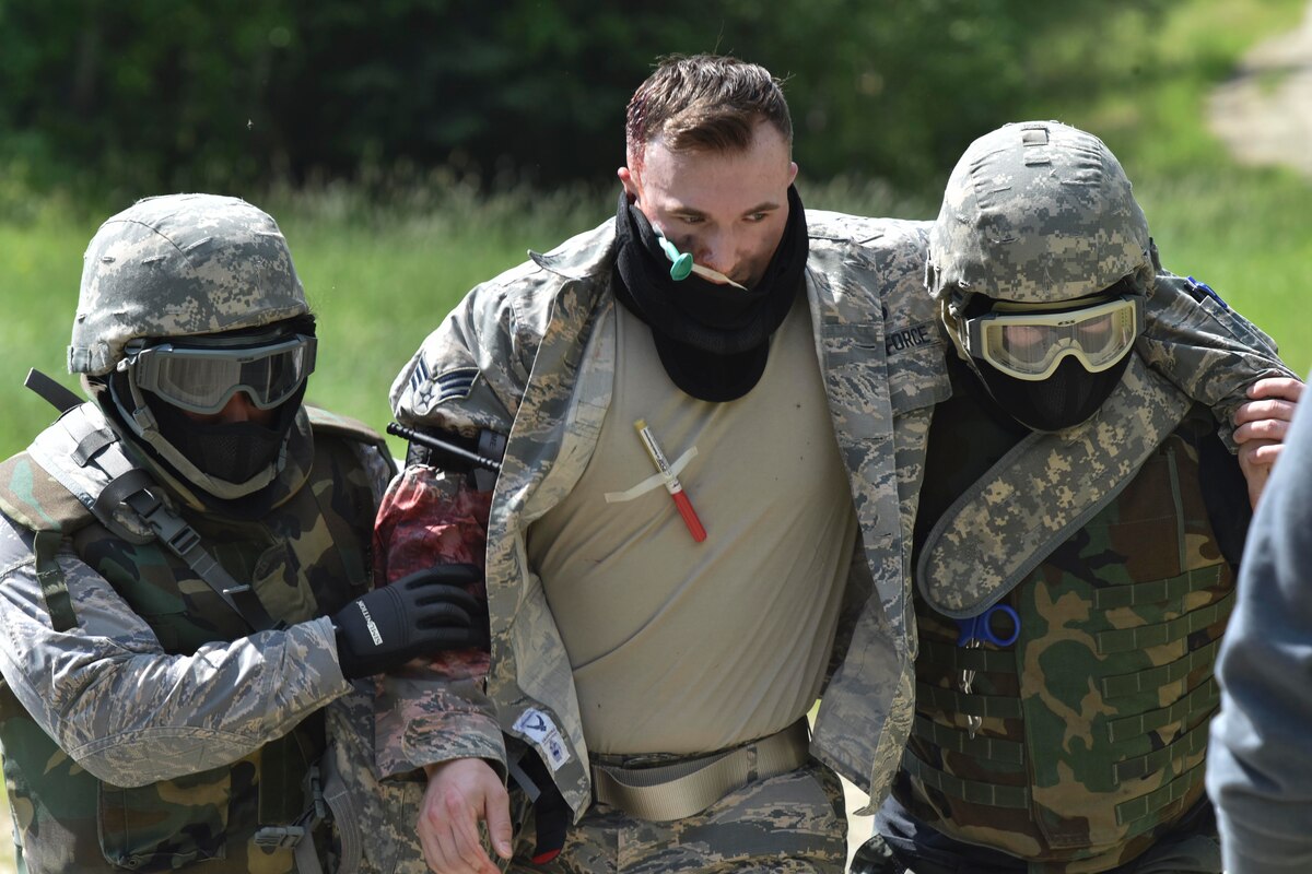 354th SFS, MDG Airmen train to save lives under fire > Eielson Air ...