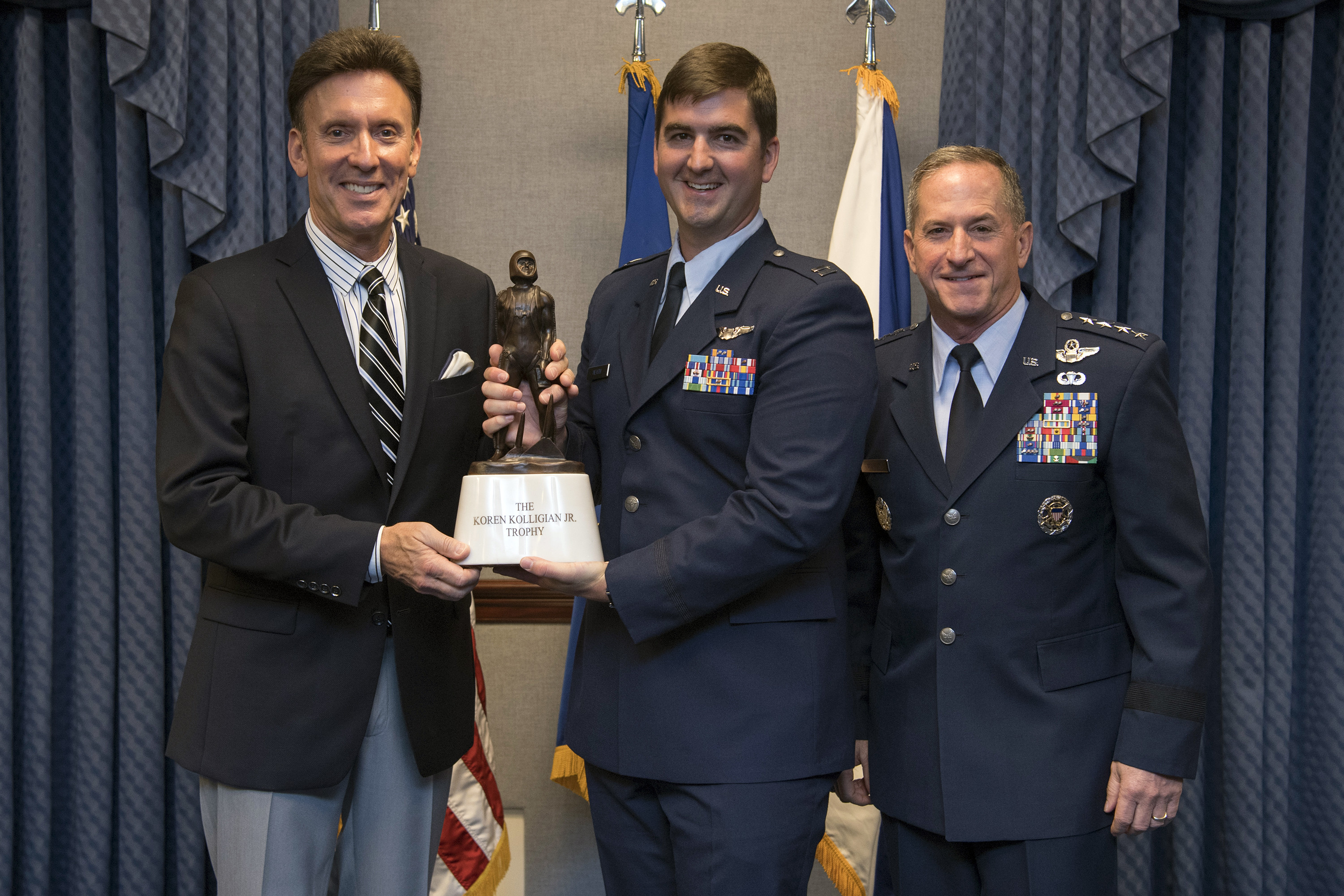 CSAF presents Kolligian Trophy to T-38 pilot > Air Force > Article Display
