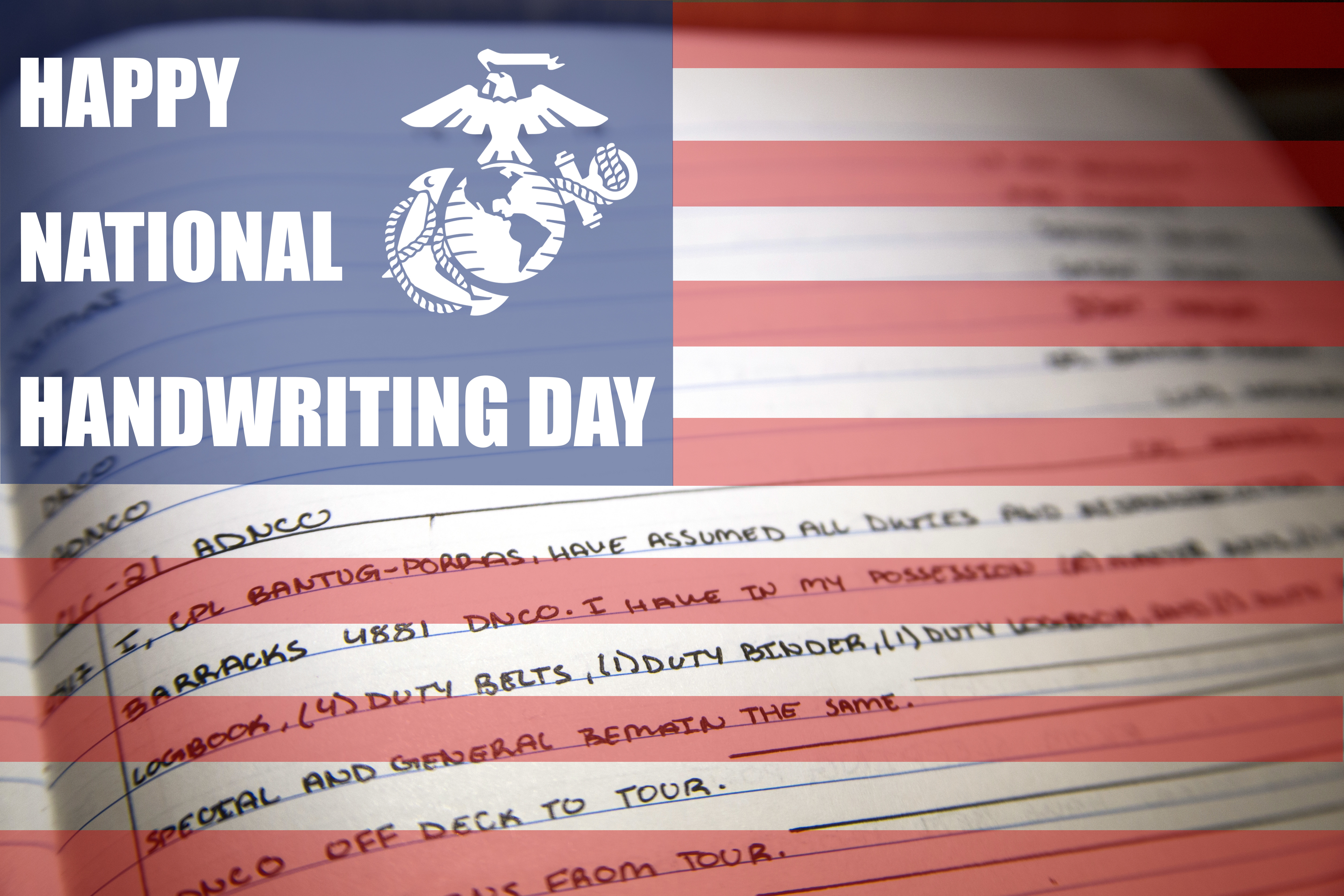 MCAS Cherry Point celebrates National Handwriting Day! > Marine Corps ...