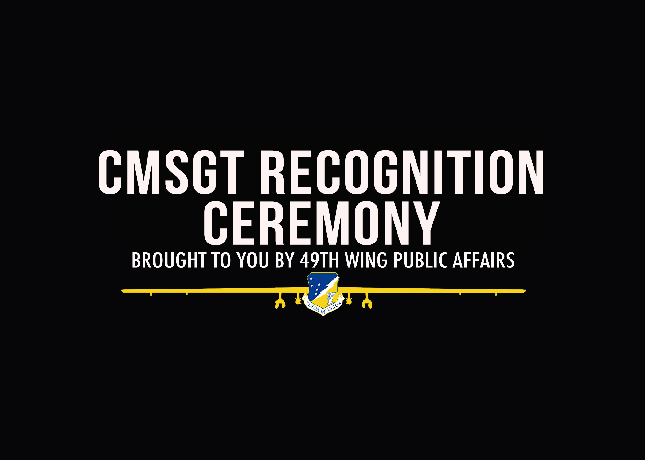 CMSgt Recognition Ceremony