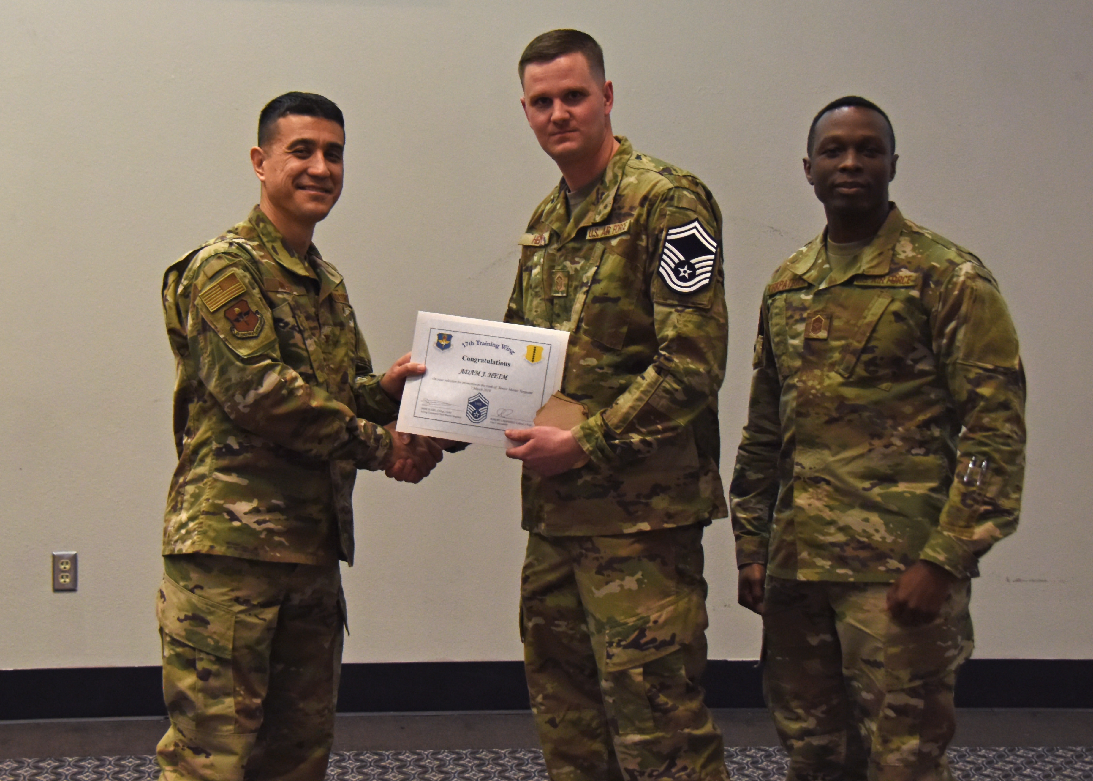 Three Airmen promoted to senior master sergeant > Goodfellow Air Force ...