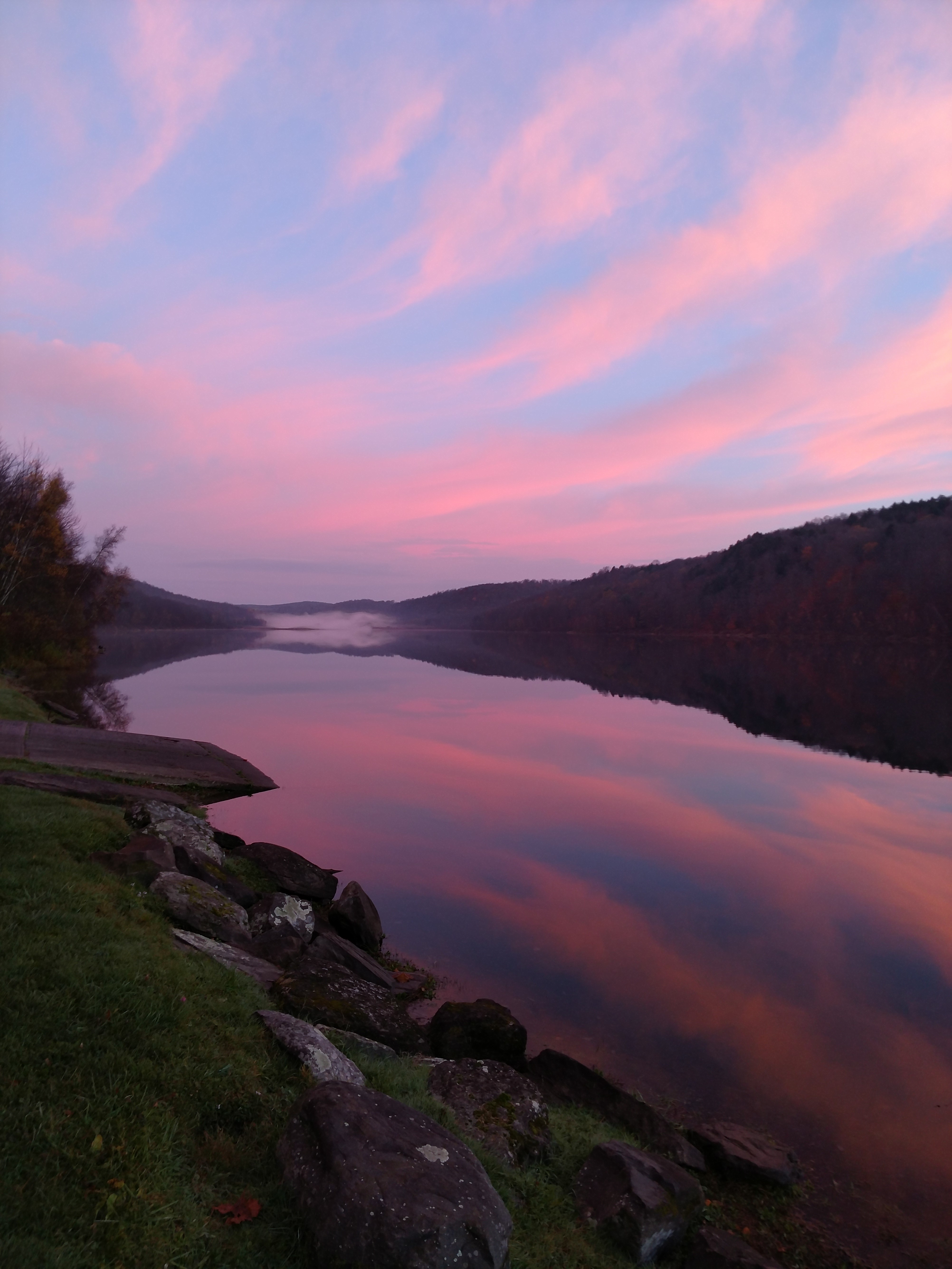 Sunset at Prompton Dam, by Robert Jolley