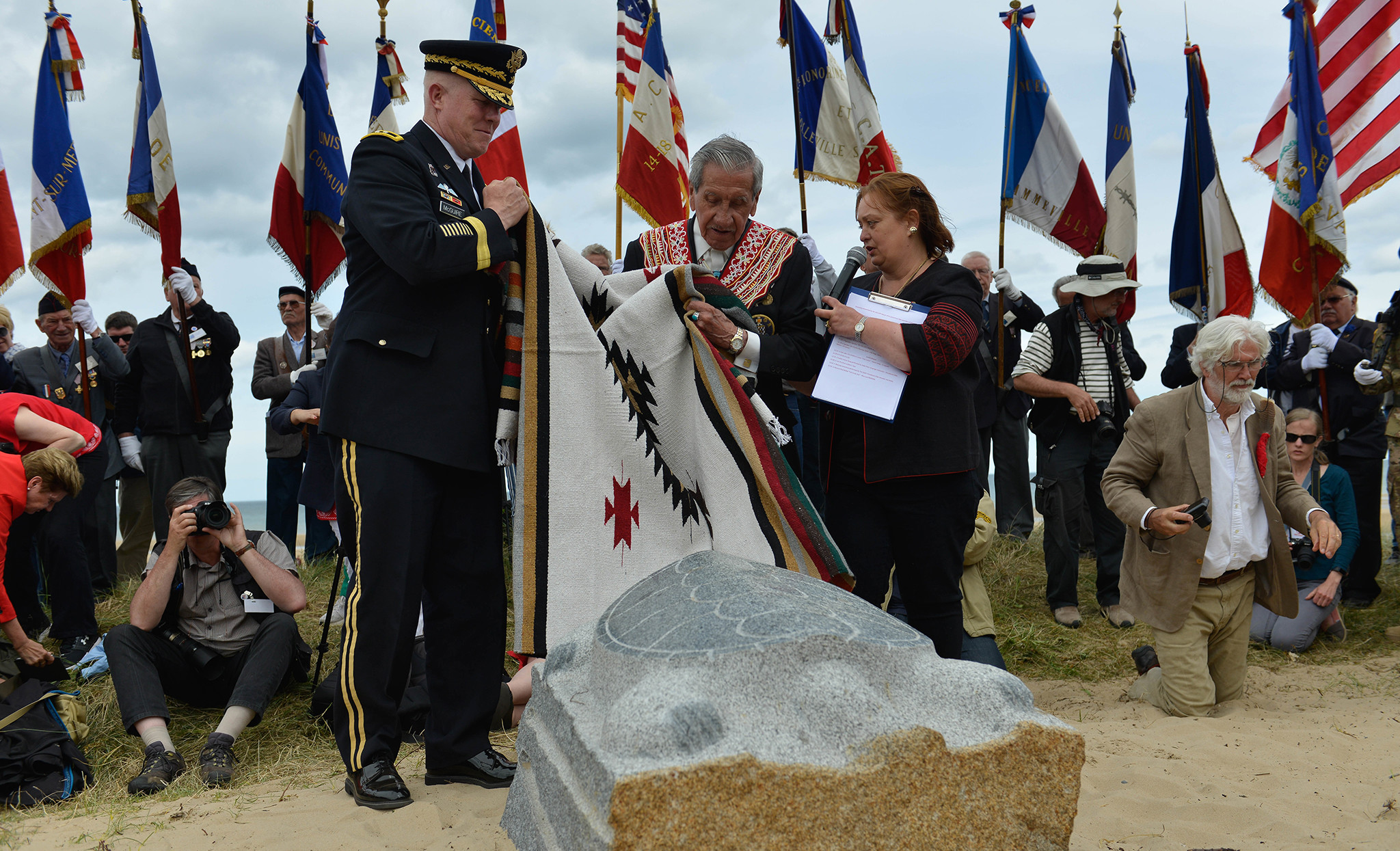 Major General Timothy McGuire and Charles Shay