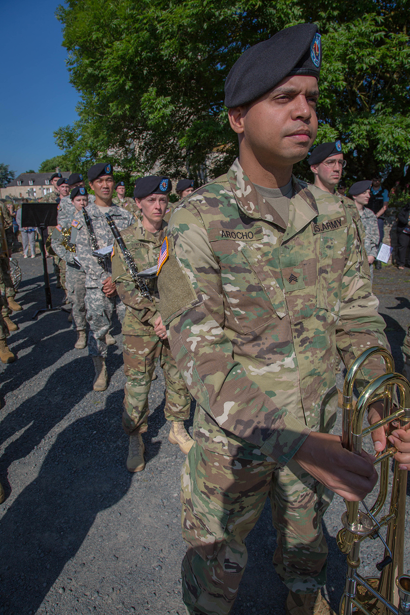 Sgt. Francisco Arocho, U.S. Army Europe Band and Chorus in Picauville ...