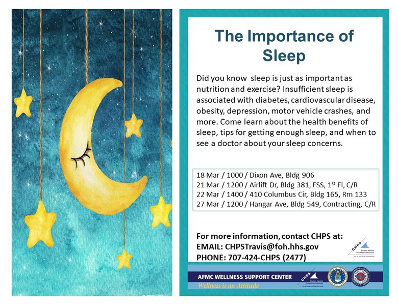 The Importance of Sleep > Travis Air Force Base > News