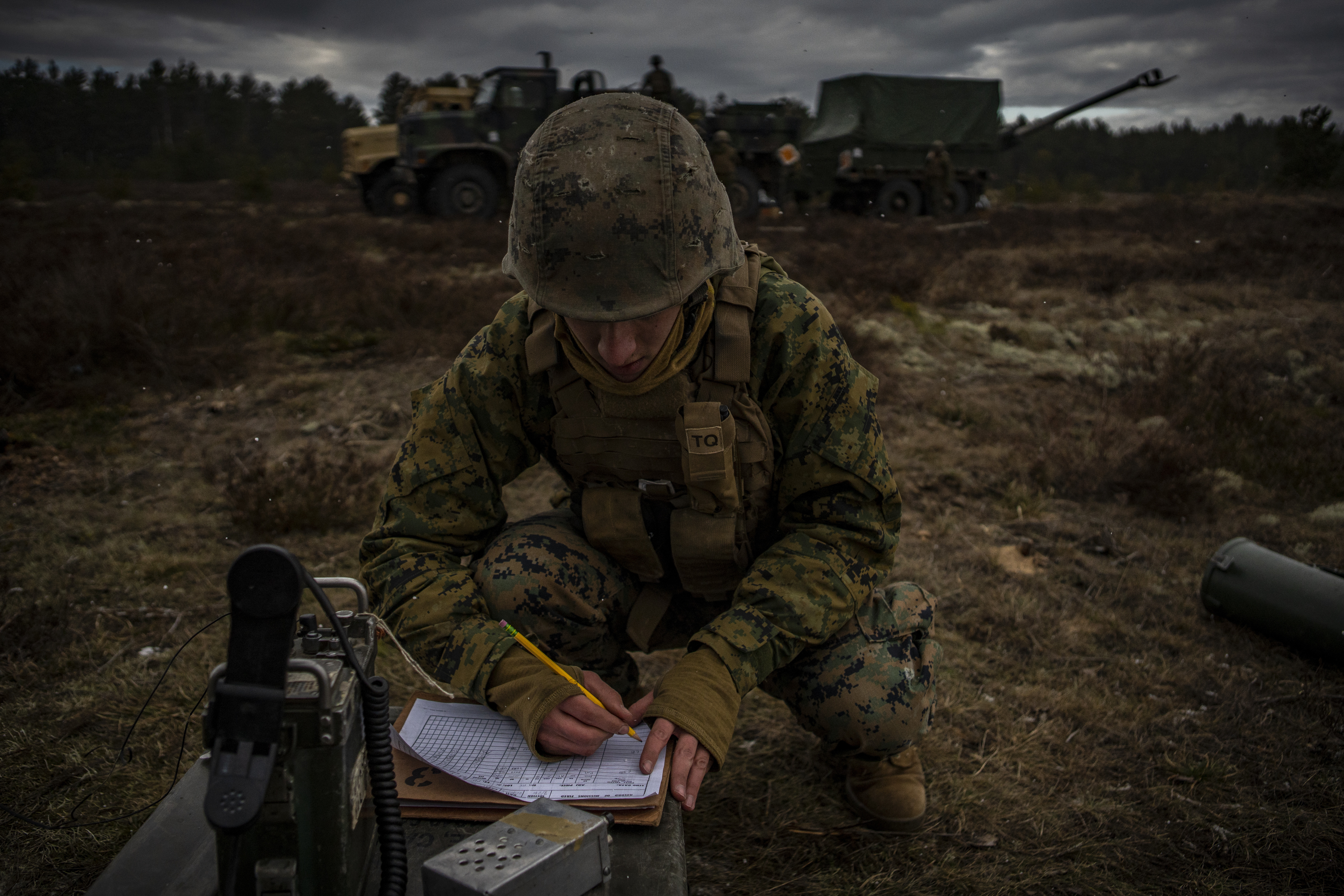 3rd Battalion, 14th Marines Fire M777 Howitzers During Exercise Dynamic ...