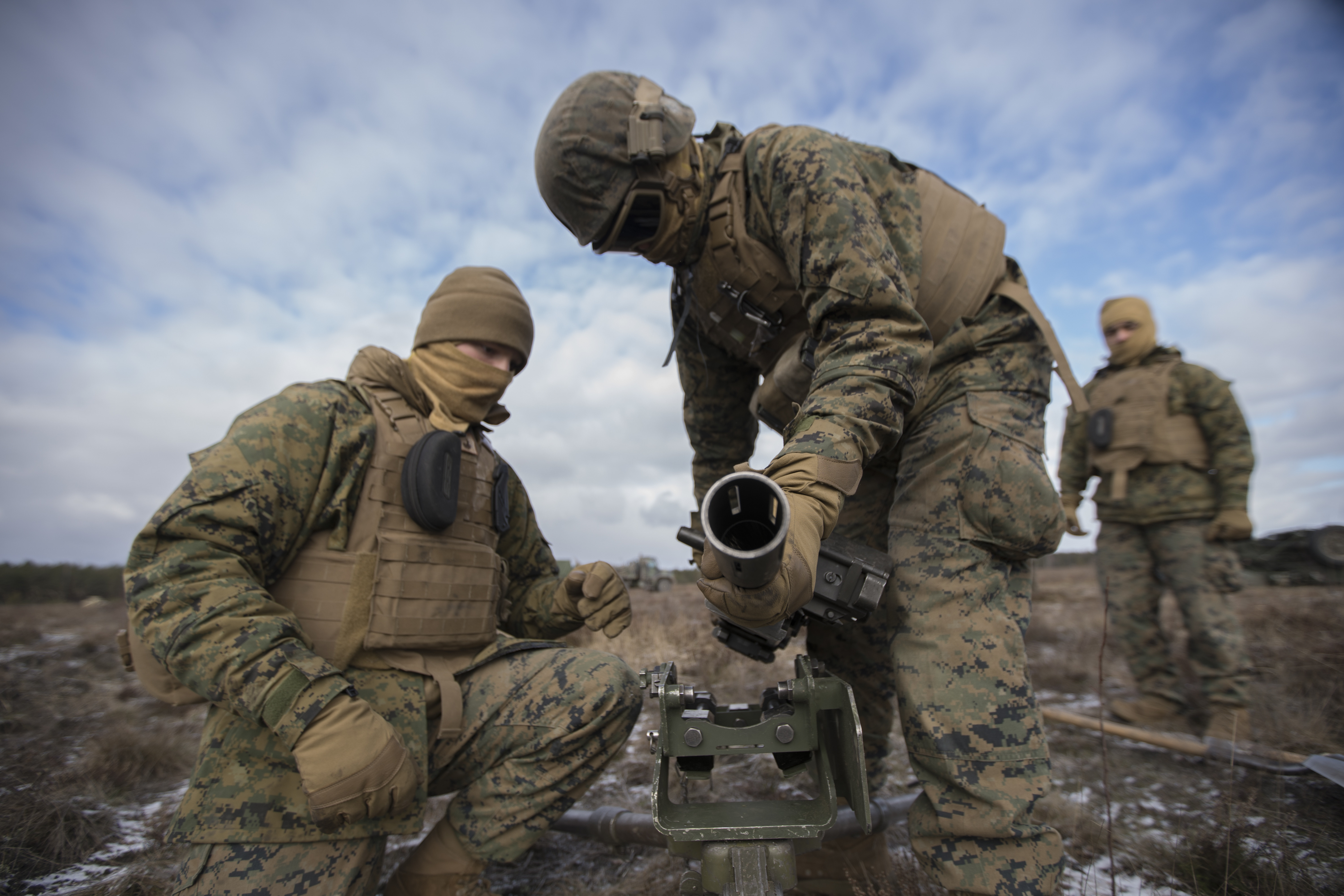 Hotel Battery, 3rd Battalion, 14th Marines rain steel overseas