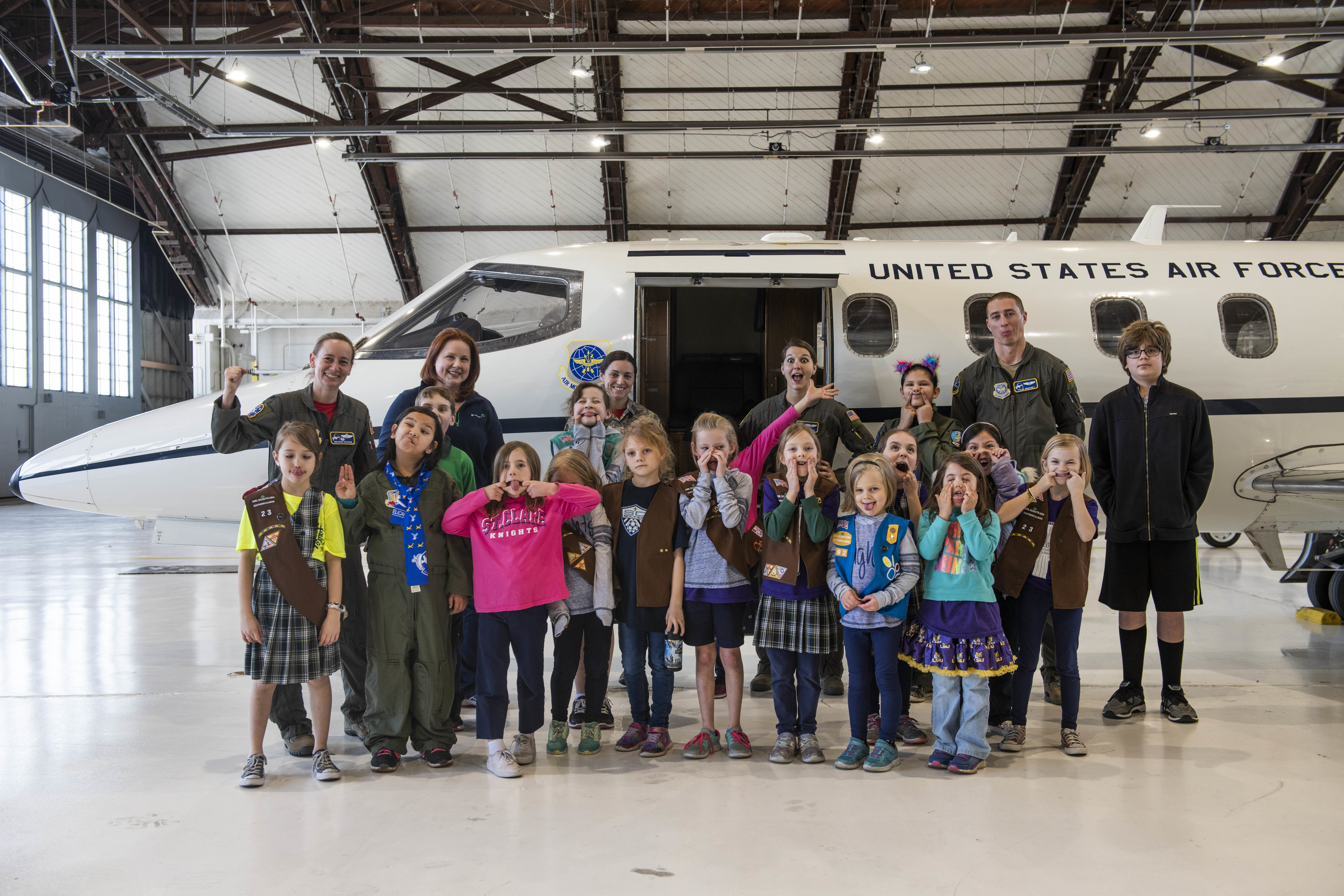 458th AS welcomes Girl Scouts, ROTC cadets > Scott Air Force Base > News