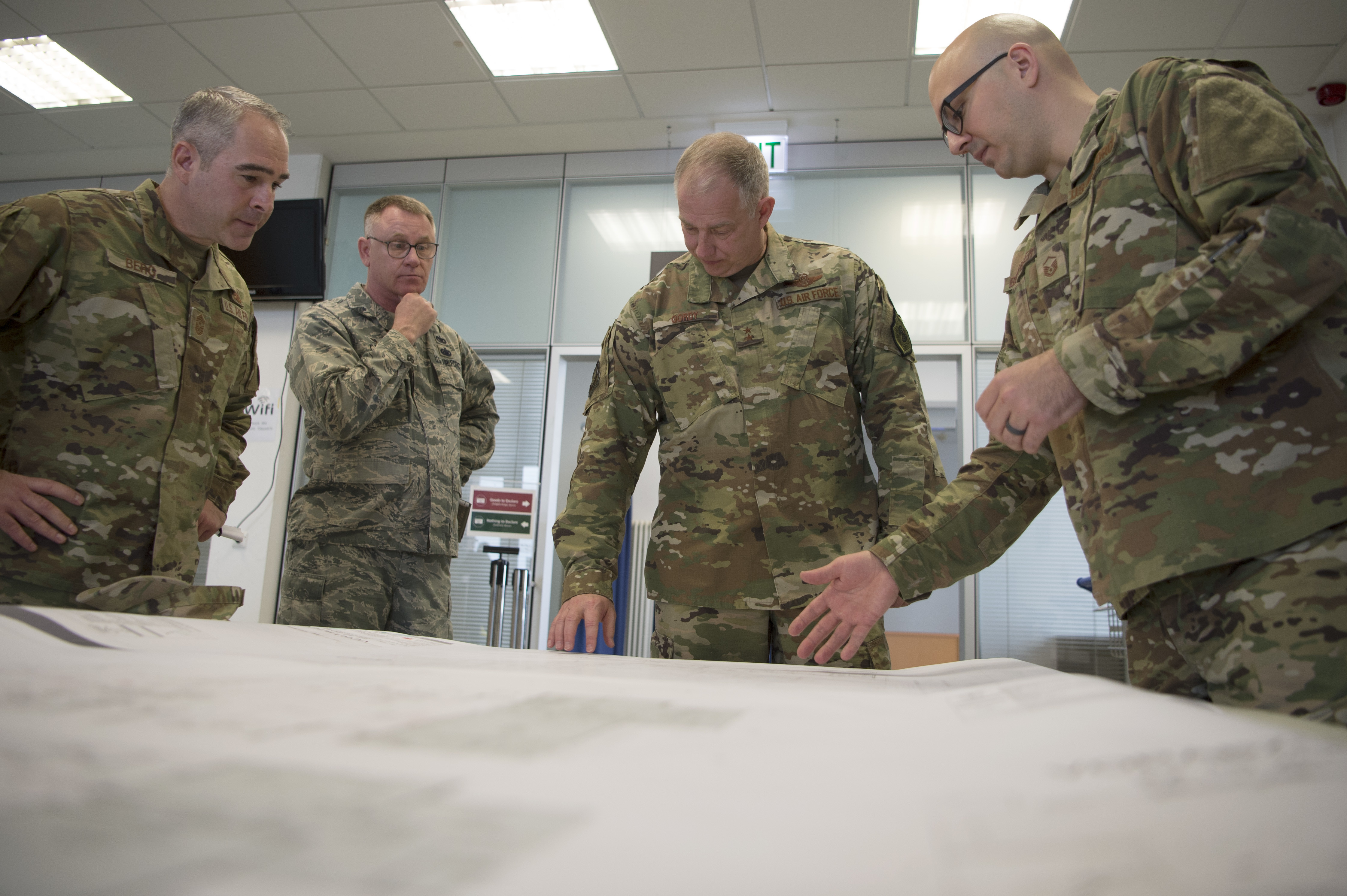U.S. Air Force Expeditionary Center command team meet with 521st Air Mobility Operations Wing ...