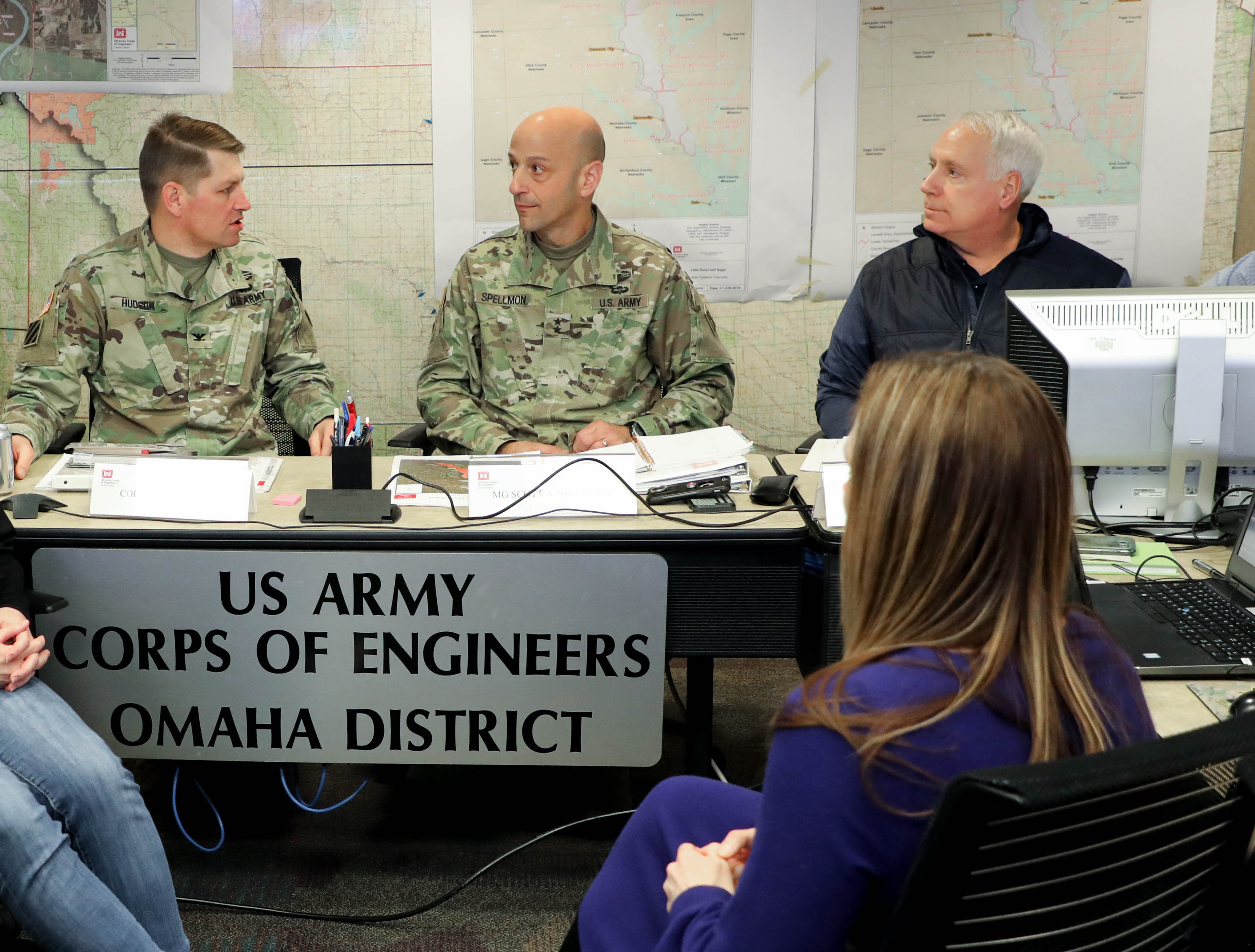Top USACE officials visit flood areas > Omaha District > News Releases