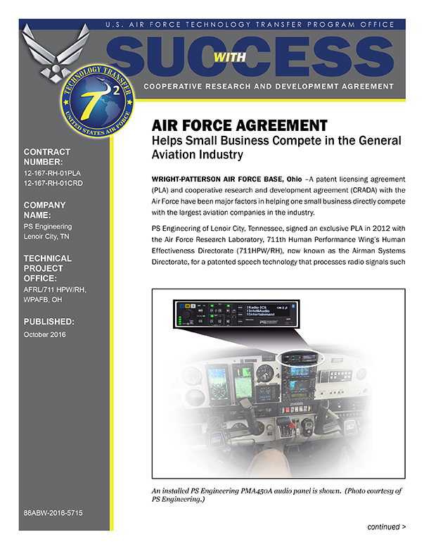 Air Force Agreement Helps Small Business Compete in the General ...