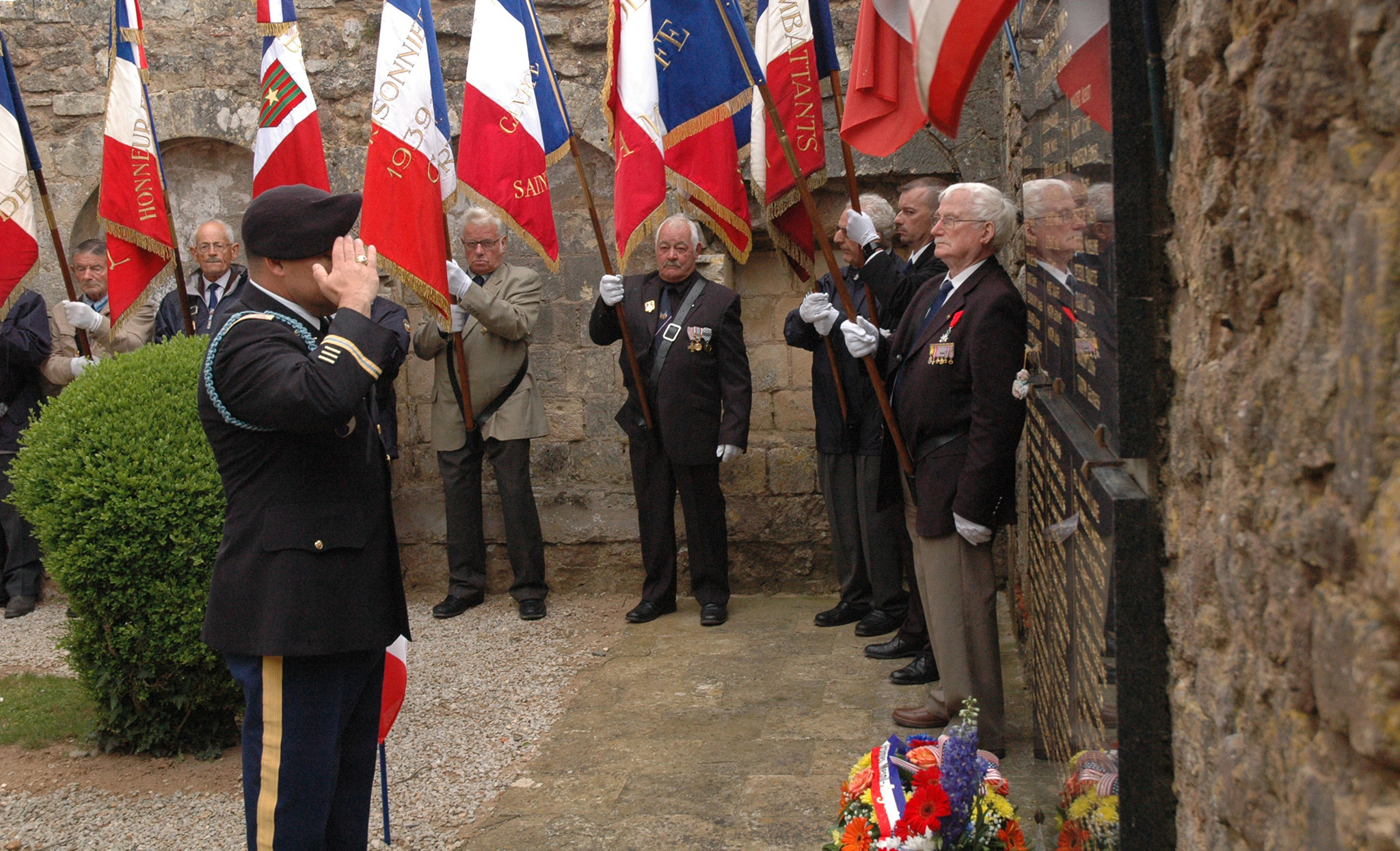 Airborne Monumnet Ceremony Graignes-Mesnil-Angot, France