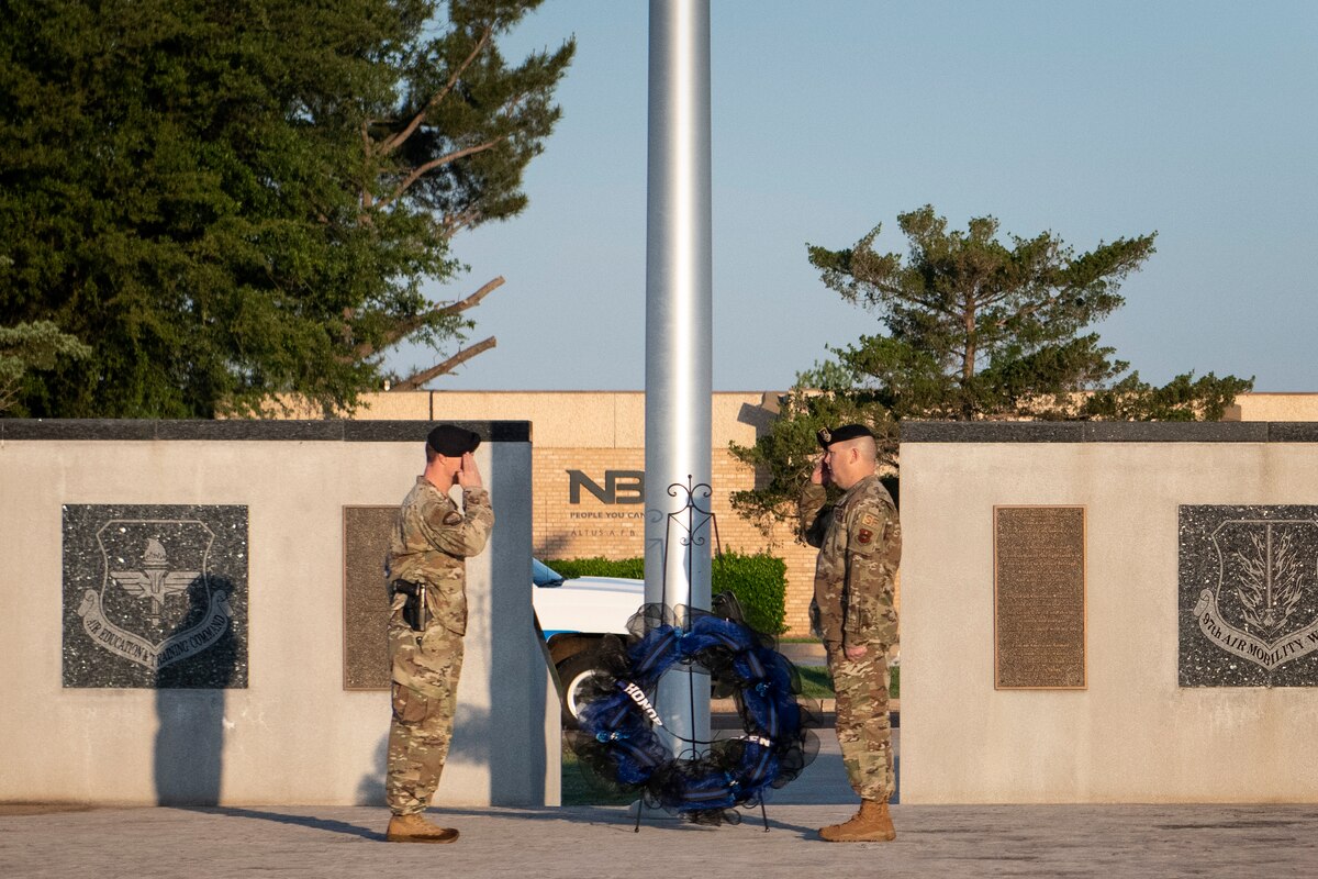 97 SFS Kicks Off Police Week with Memorial Ceremony > Altus Air Force ...